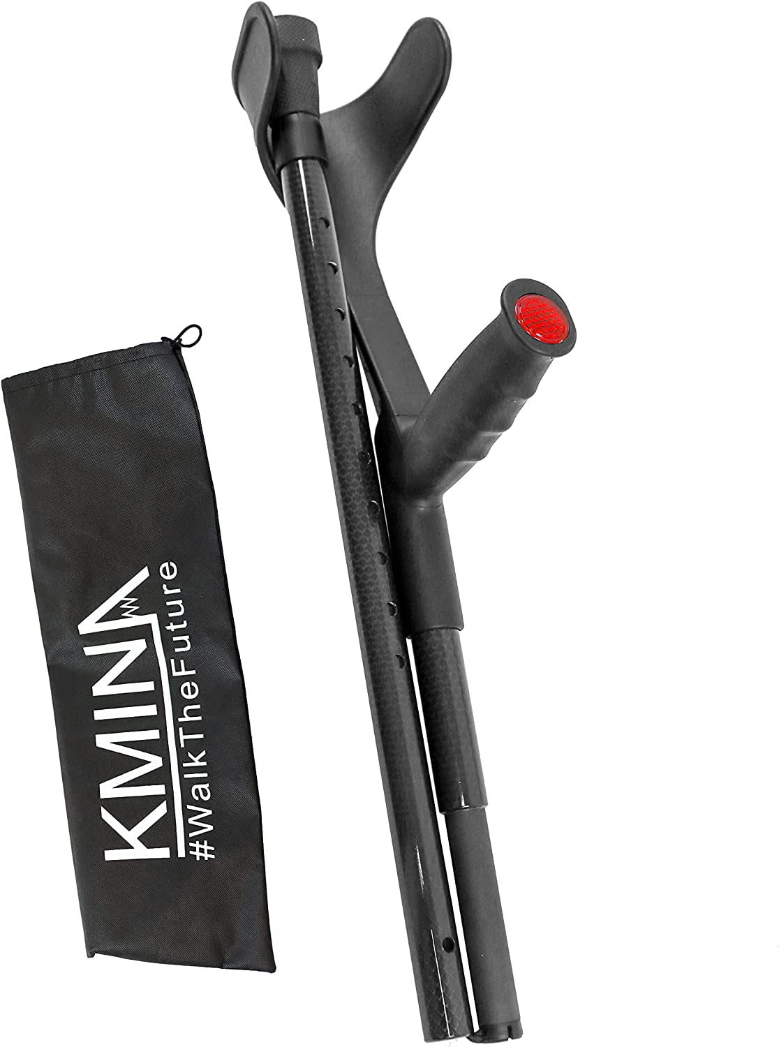 KMINA PRO - Foldable Carbon Fiber Crutch, Adjustable Walking Grip ...