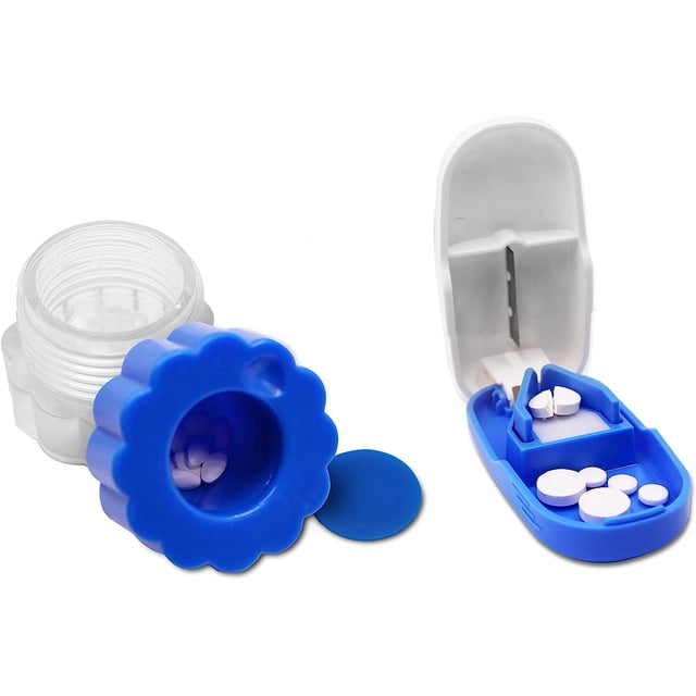 KMINA - Pill Cutter, Crusher Combo Pack, Grinder for Fine Powder ...
