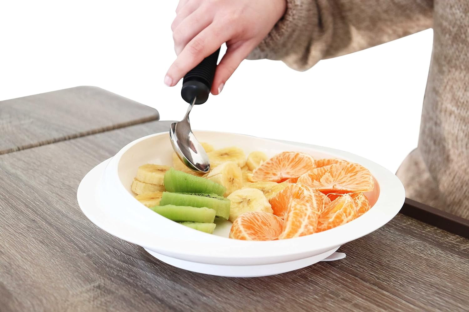 KMINA - Suction Plate for Adults (x1 Unit), Plate for Elderly, Scoop ...