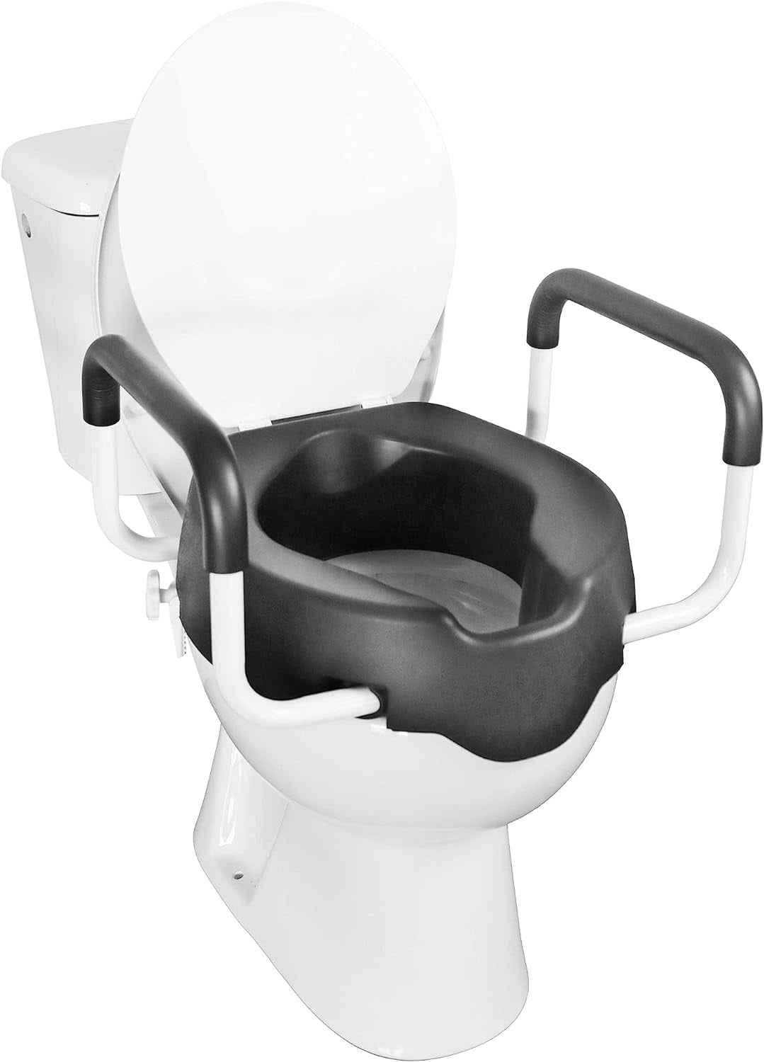 KMINA - Toilet Seat Risers for Seniors with Handles 4 inch, (Not ...