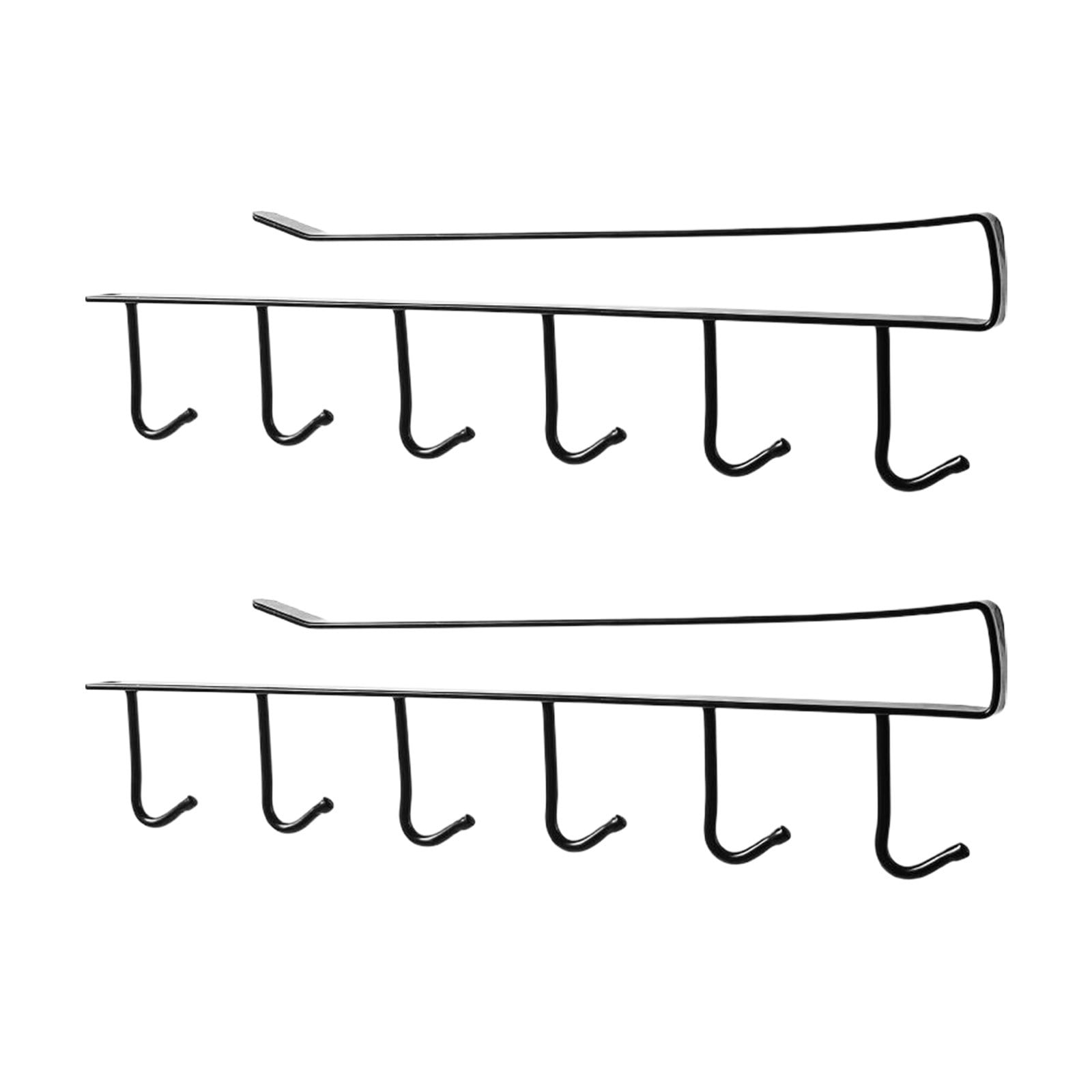 KMMYS 2Pcs Kitchen Hook Wardrobe Non Marking Sorting Rack, Iron Cabinet ...