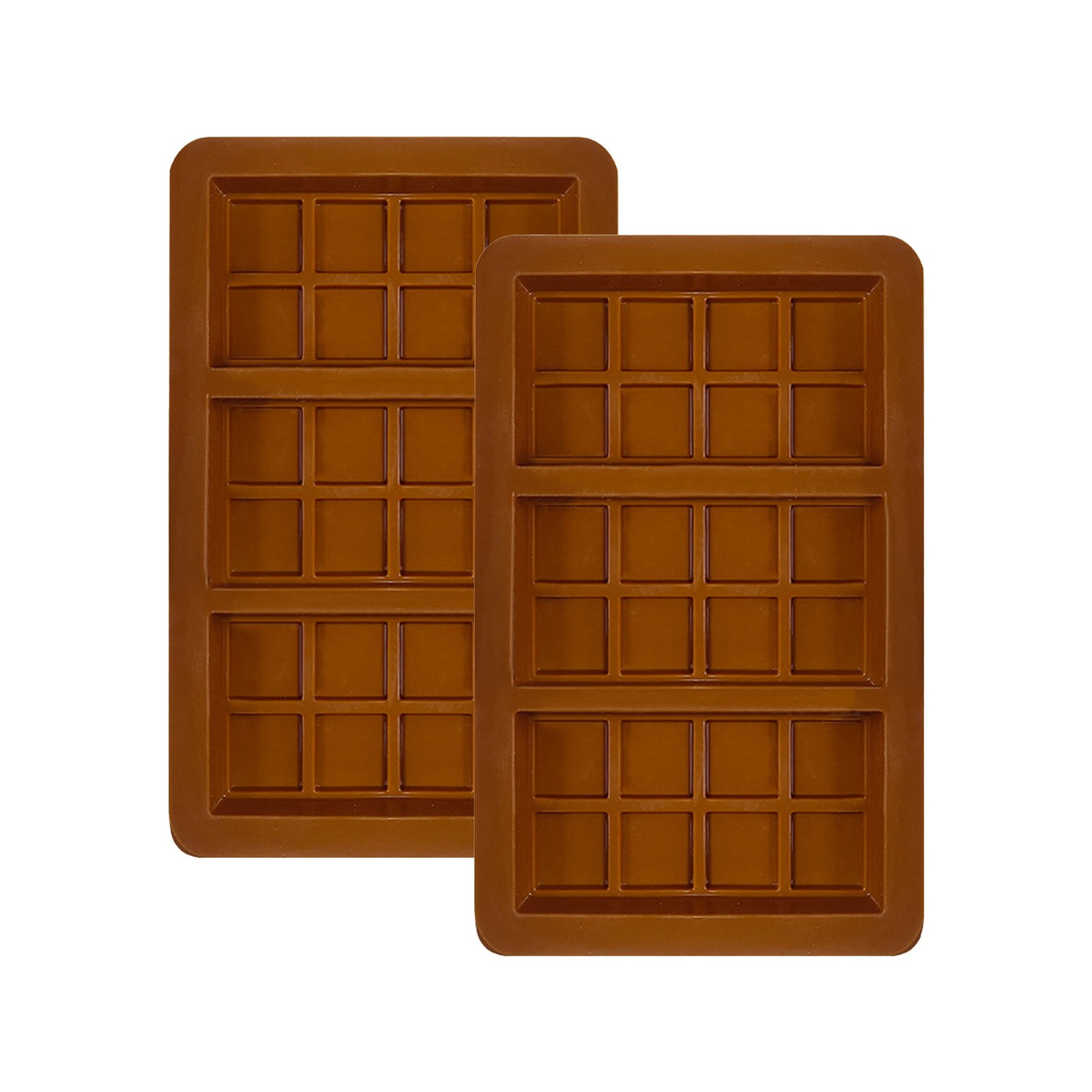 KMMYS 2pc 24-Cavity Chocolate Silicone Molds, Oven & Microwave Safe ...