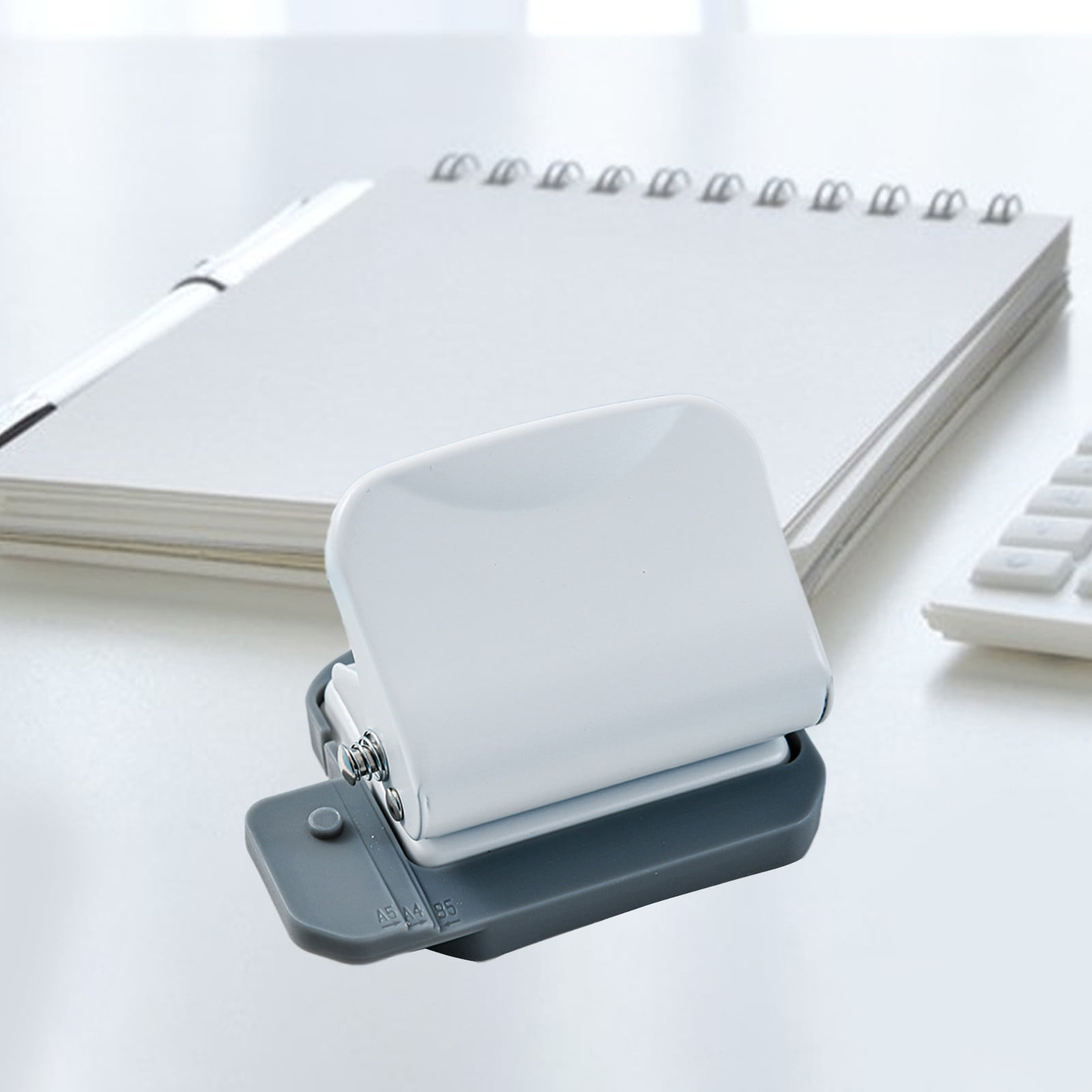 KMMYS 6-Hole Manual Loose-Leaf Hole Punch, Adjustable Round Hole Small ...