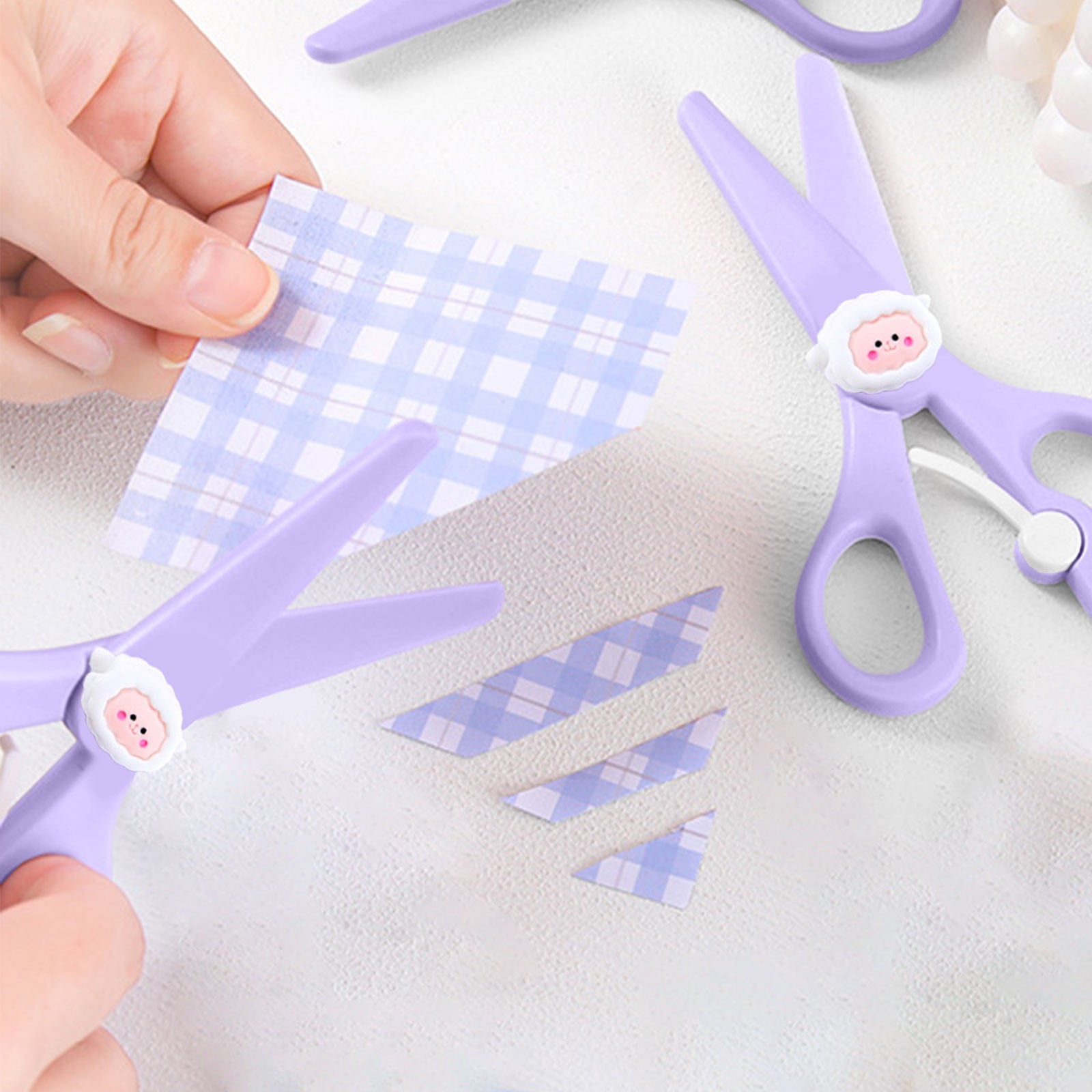 KMMYS Cute Scissors Paper Cutting Knife, Handheld Cutter for Crafts ...