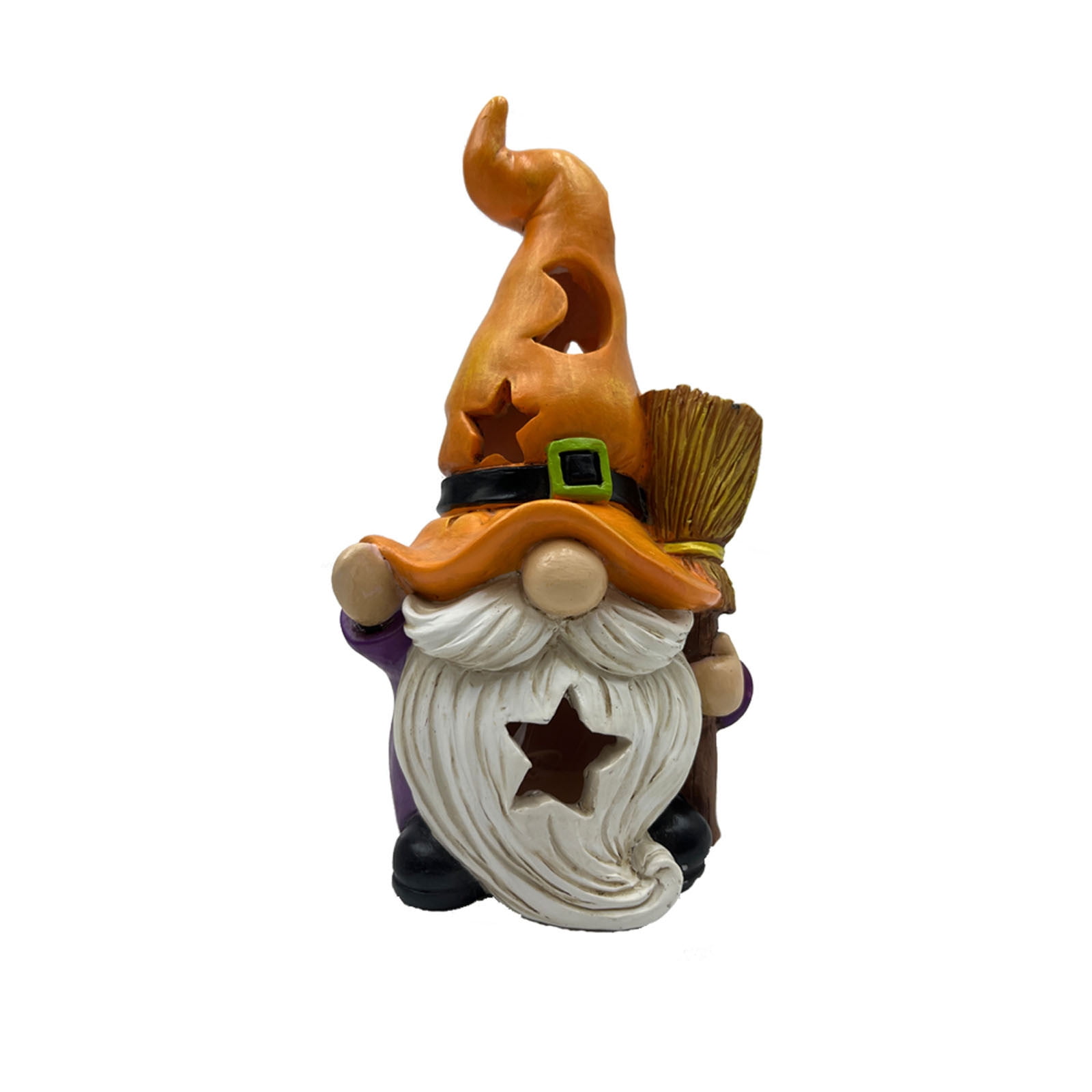 KMMYS Halloween Garden Gnomes Statue, Resin Witch Gnome Figurine with ...
