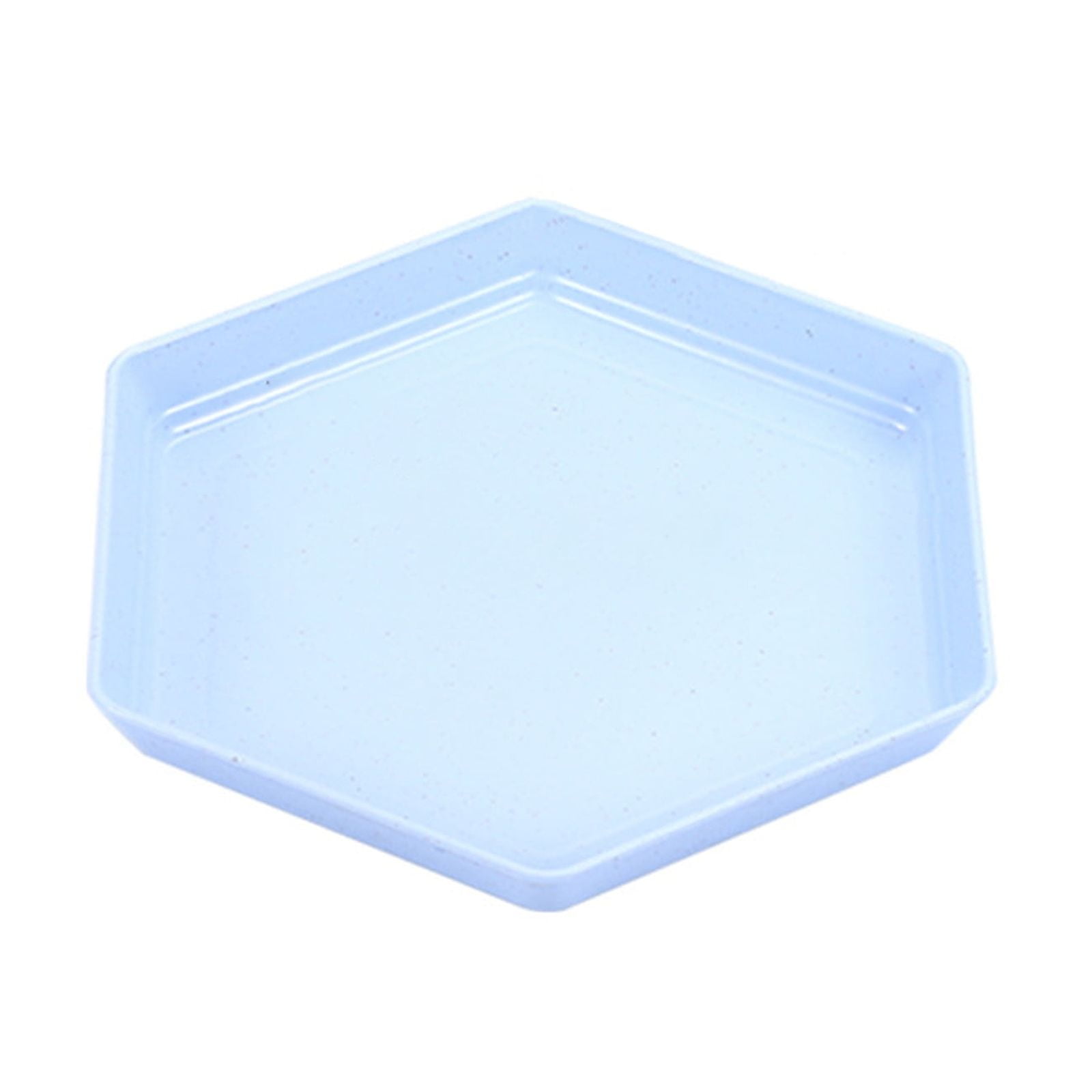 KMMYS Reusable Hexagonal Dinner Plates, Lightweight Plastic Plates ...