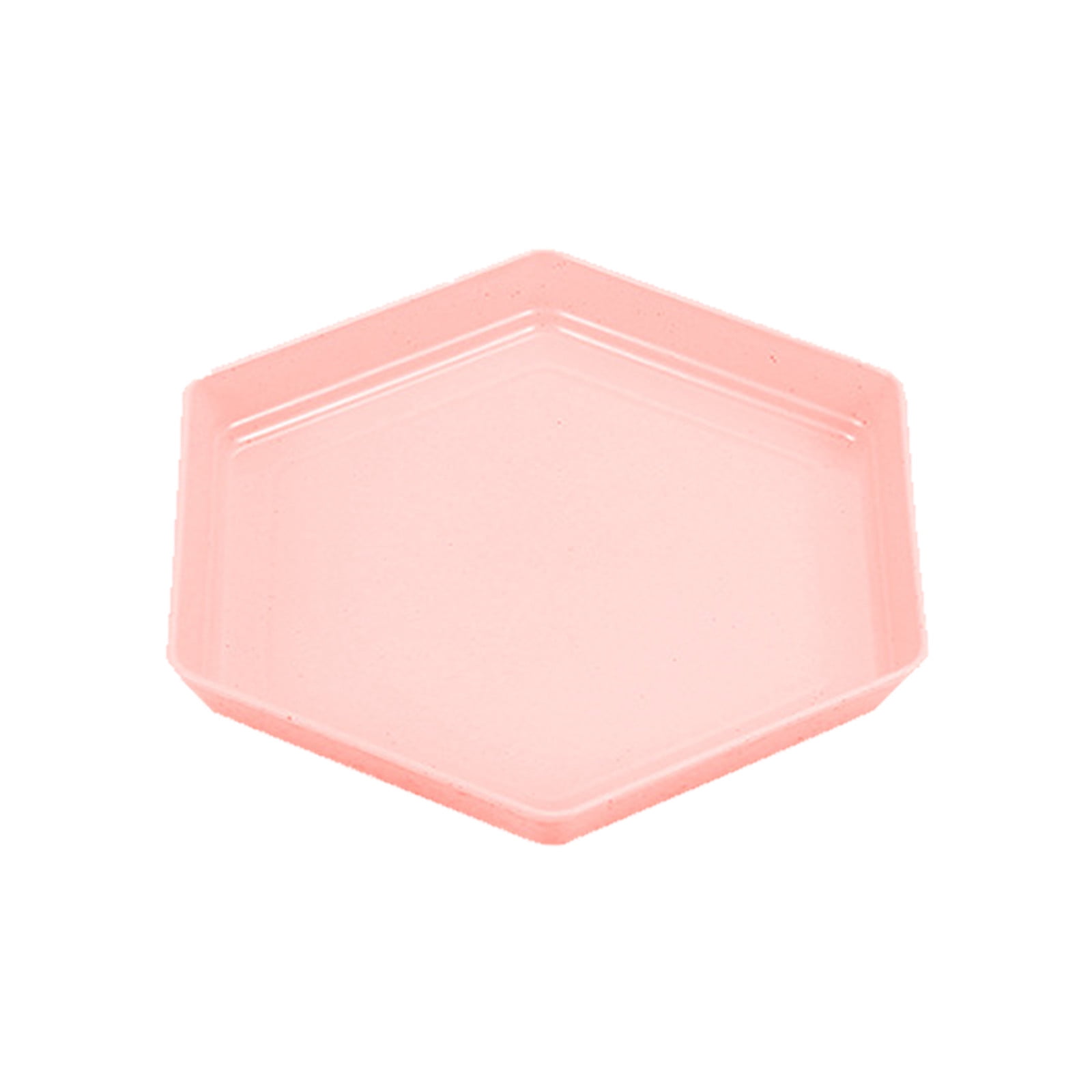 KMMYS Reusable Hexagonal Dinner Plates, Lightweight Plastic Plates ...