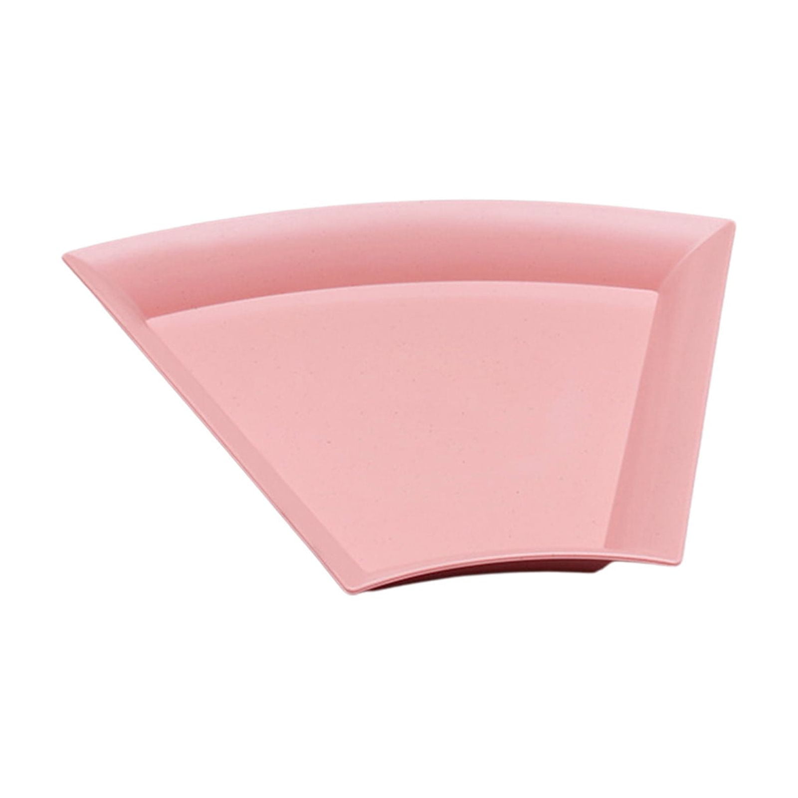 KMMYS Reusable Trapezoidal Plastic Dinner Plates, Lightweight ...
