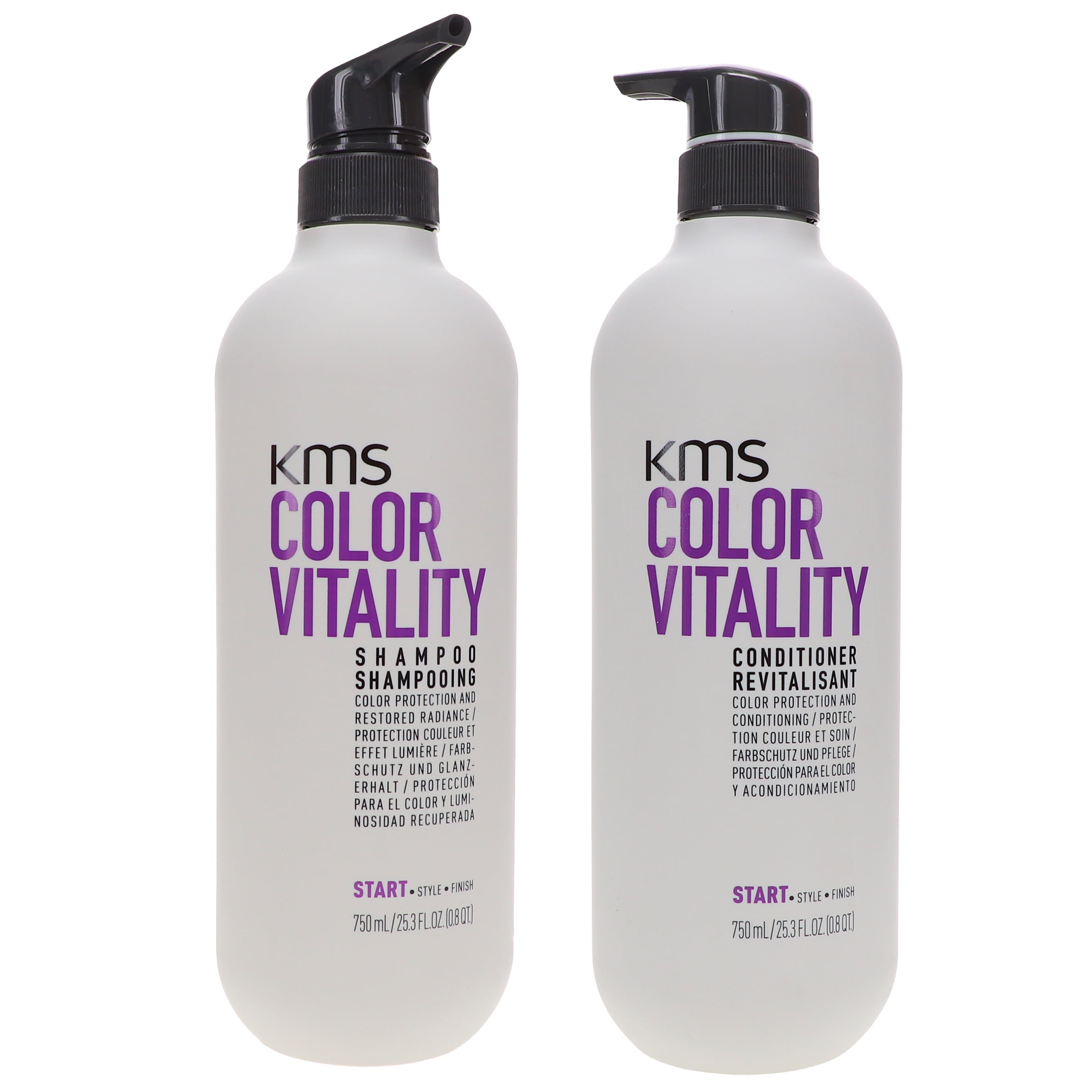 KMS Color Vitality Shampoo 25.3 oz & Color Vitality Conditioner 25.3 oz ...