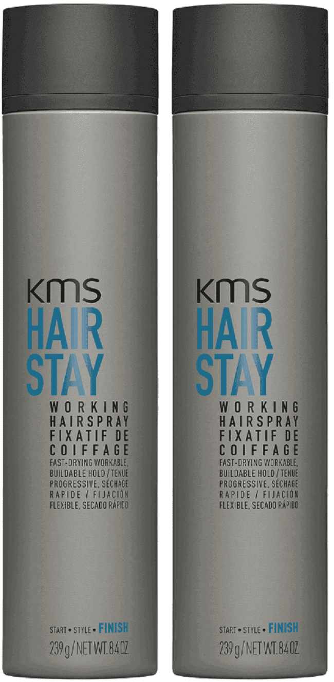 KMS Hair Stay Working Hairspray, Quick-Drying, Strong Hold, No Residue ...