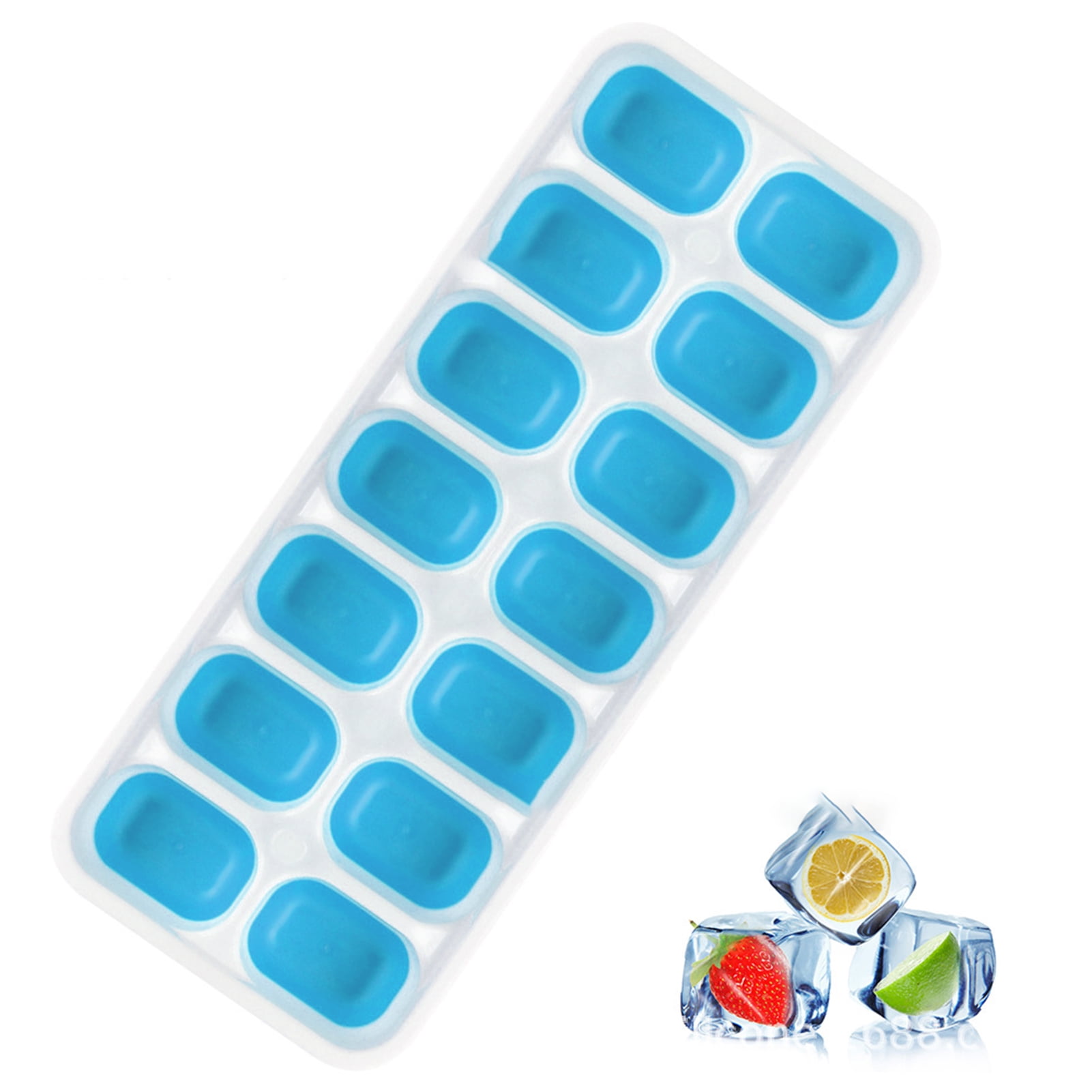 KMSS 1 Pack Ice Cube Tray with Lid 14 Cavities Ice Tray Food Grade ...