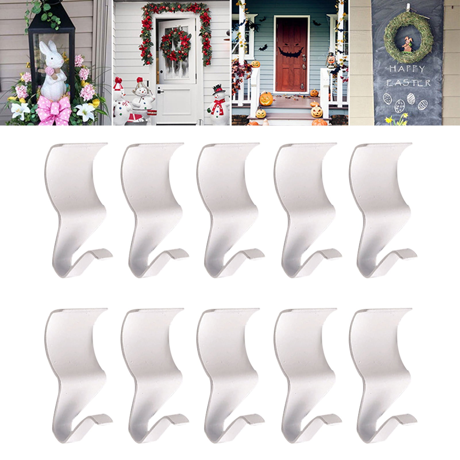 KMSS 10Pcs Storage Hooks Siding Hooks for Hanging Outdoor Stainless ...
