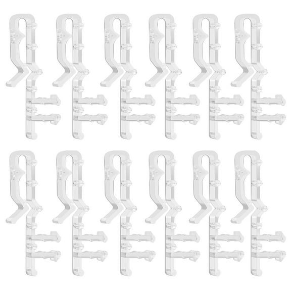 20 Pack Hidden Channel Blind Clips, 1-7/8 Inch Plastic Valance Clips ...