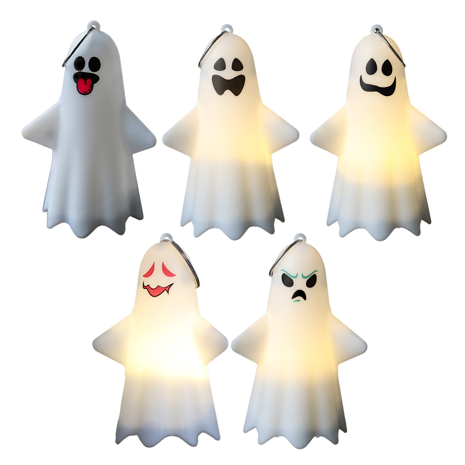KMSS 5 Pack Halloween Ghost Decoration Battery Operated Ghost Lights ...
