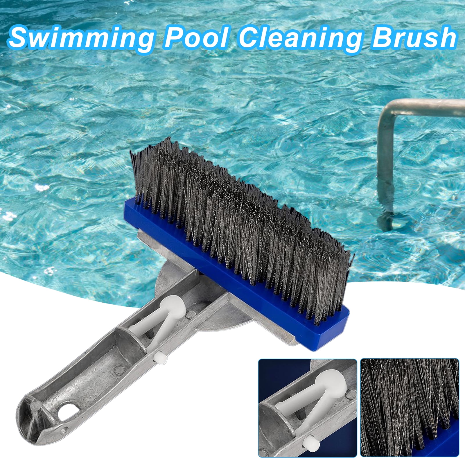 KMSS 5 inch Pool Brush Heavy-Duty Pool Cleaning Brush Head for Cleaning ...