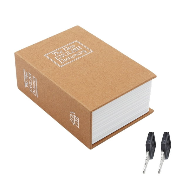 KMSS Book Safe Box with Combination Lock Safe Secret Hidden Metal Lock ...