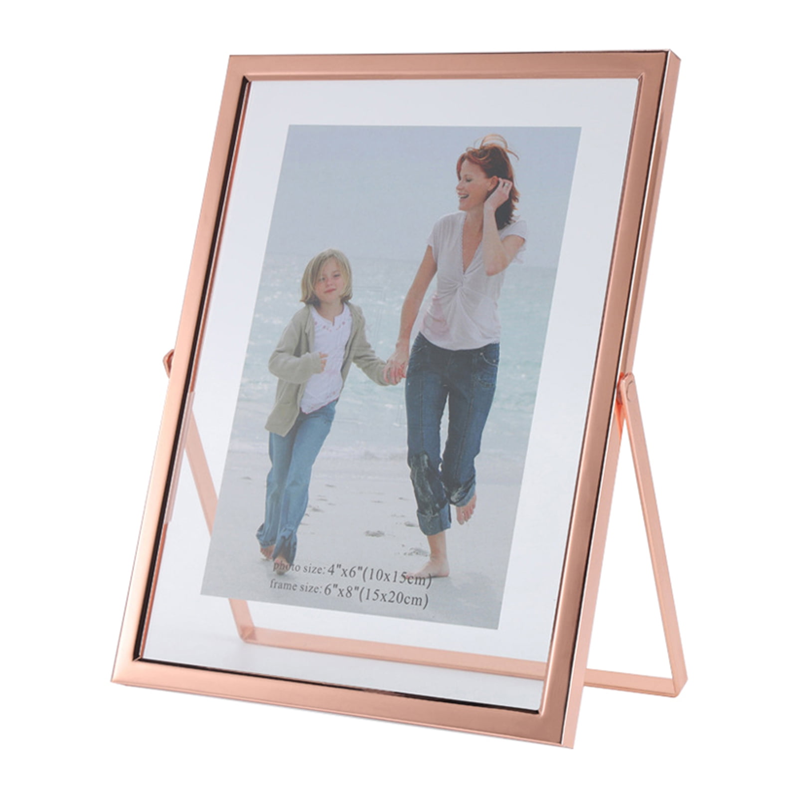 KMSS Floating Picture Frame, 7Inch Tempered Glass Floating Photo Frames ...
