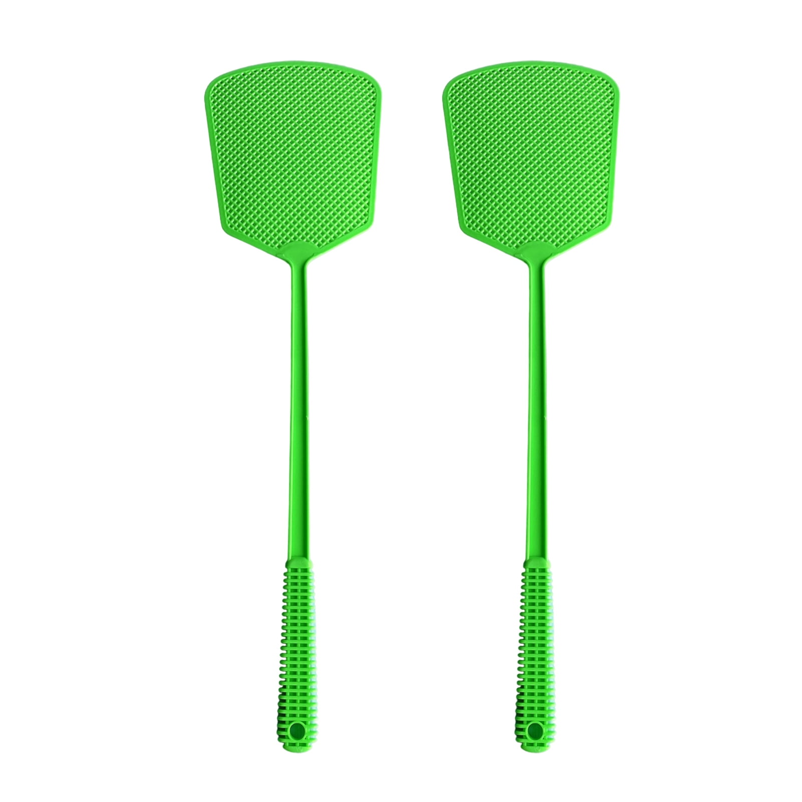 KMSS Fly Swatter 2 Pack Plastic Heavy Duty Manual Fly Killer, Long ...