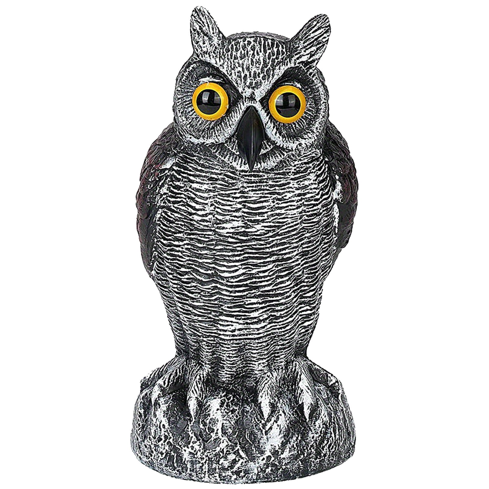 KMSS Garden Decor Orchard Owl Scarecrows Creative Shape Realistic Looking Bird Repellent Owl ...