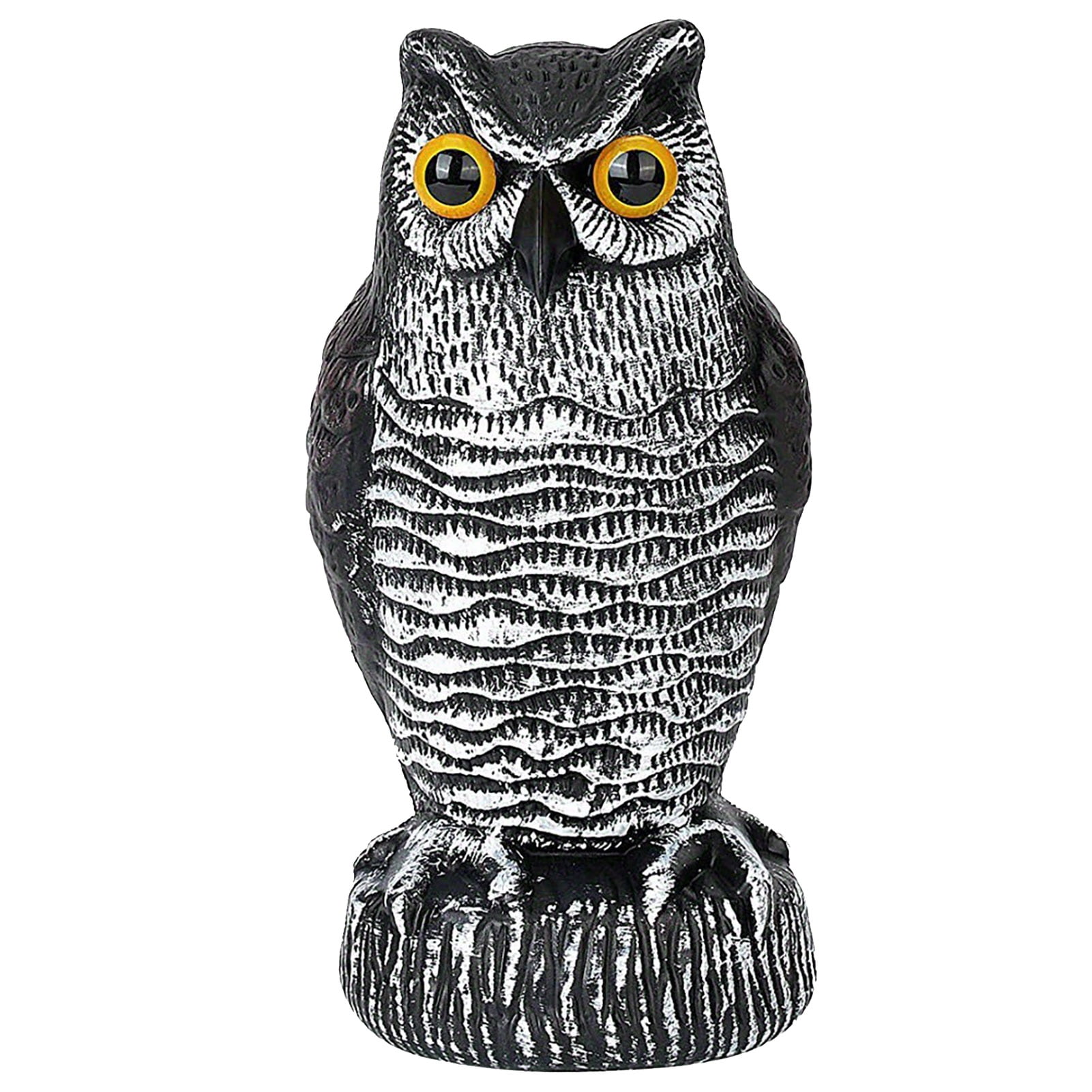 KMSS Garden Decor Orchard Owl Scarecrows Creative Shape Realistic Looking Bird Repellent Owl ...