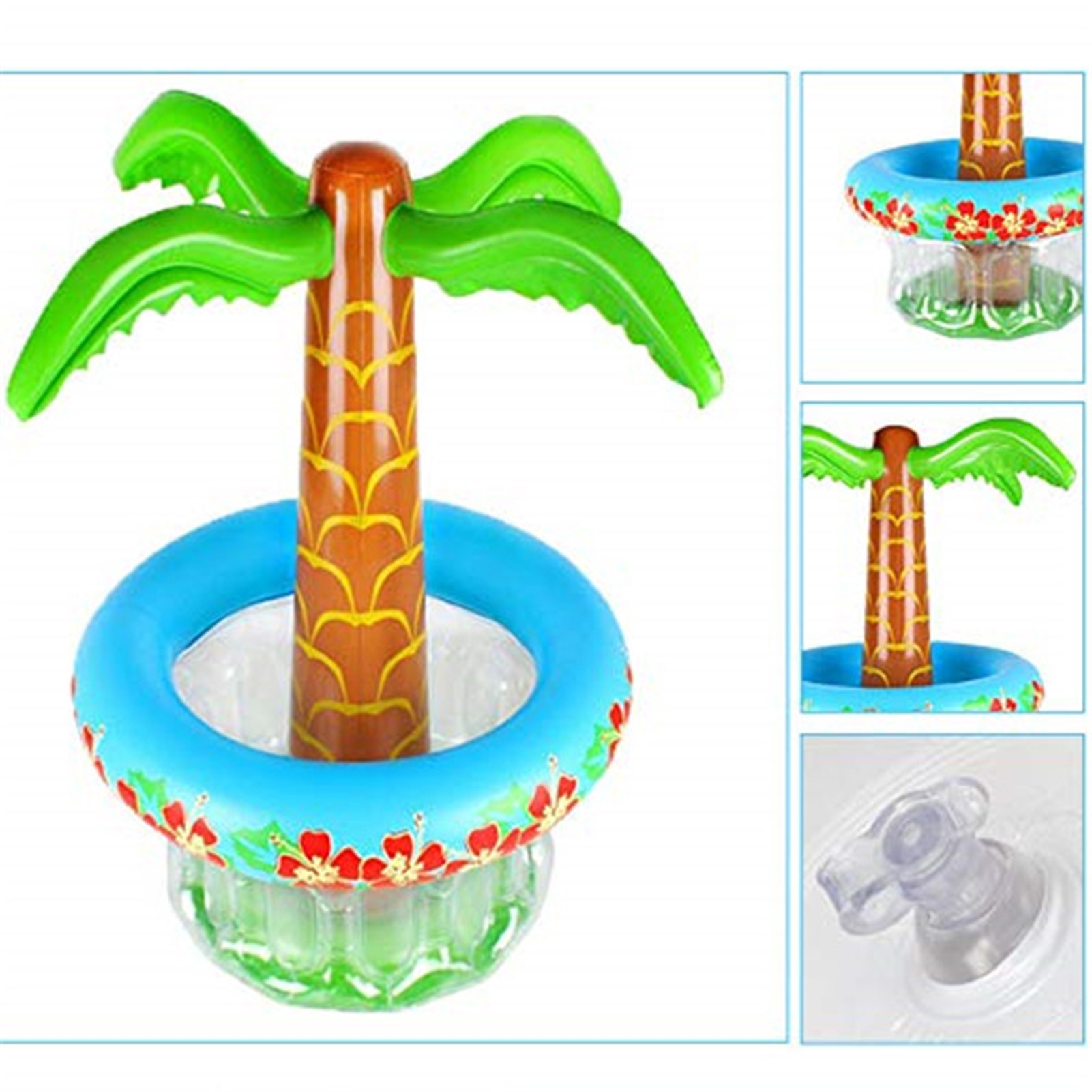 KMSS Inflatable Pool Party Cooler - Ice Bucket Coconut Tree Shape Beach ...