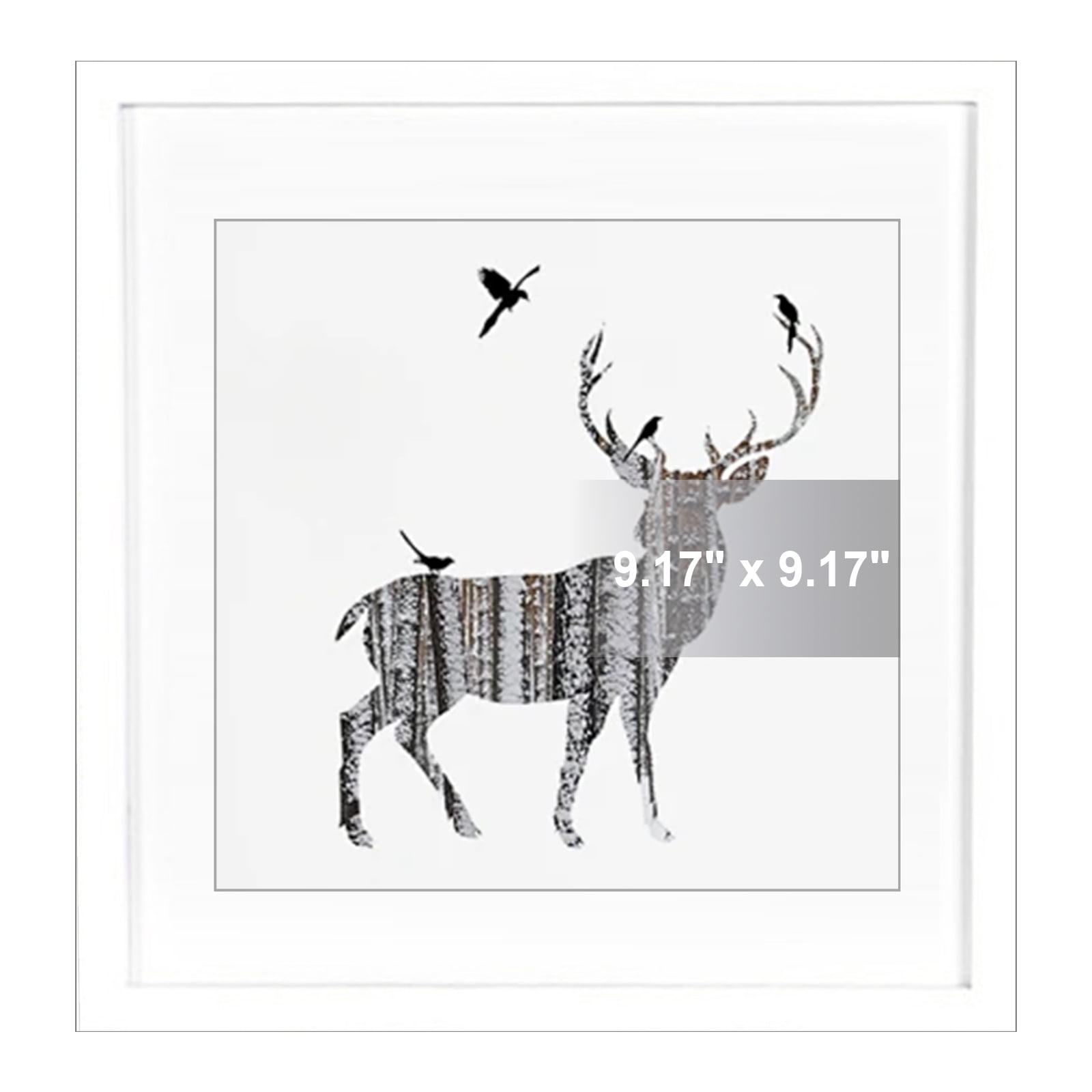 KMSS Picture Frame 8x10 inch Rectangle Wood Photo Frame with Mat for ...