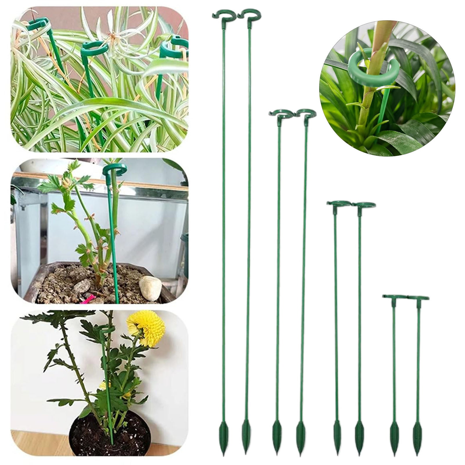 KMSS Plant Stakes Indoor Outdoor Plants 30Pcs Single Plant Stem Flower ...