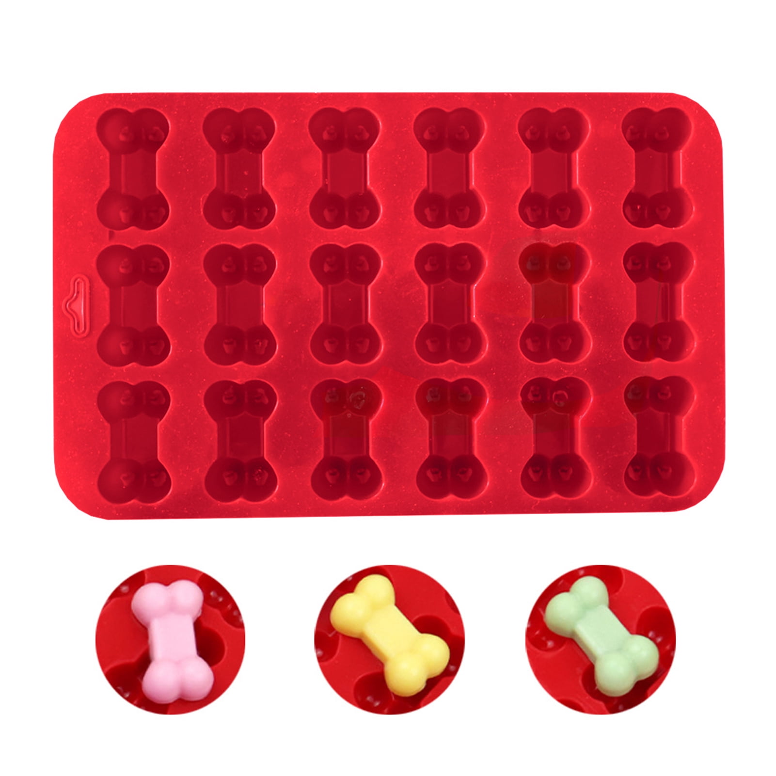 KMSS Silicone Cake Mold Cat Paw Bone Shape Molds 10/18 Cavities Non ...