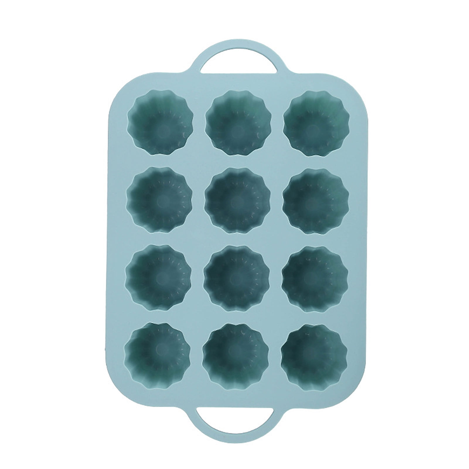 KMSS Silicone Molds for Baking, 12 Cavities Small Cylindrical Silicone ...