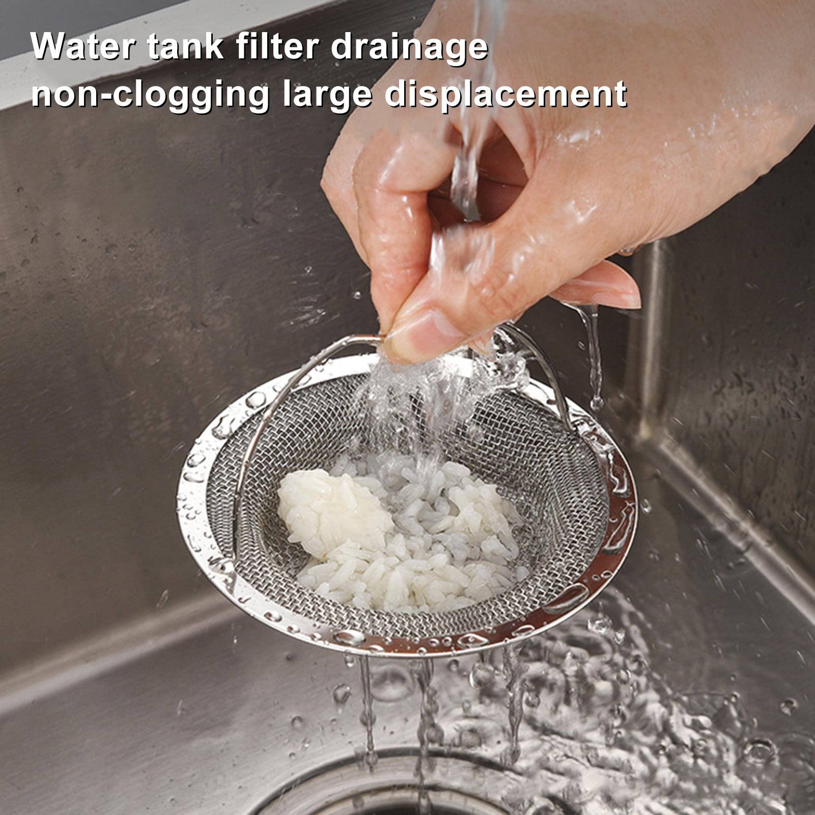 KMSS Sink Drain Strainer 2Pcs Kitchen Mesh Sink Strainer for Garbage ...