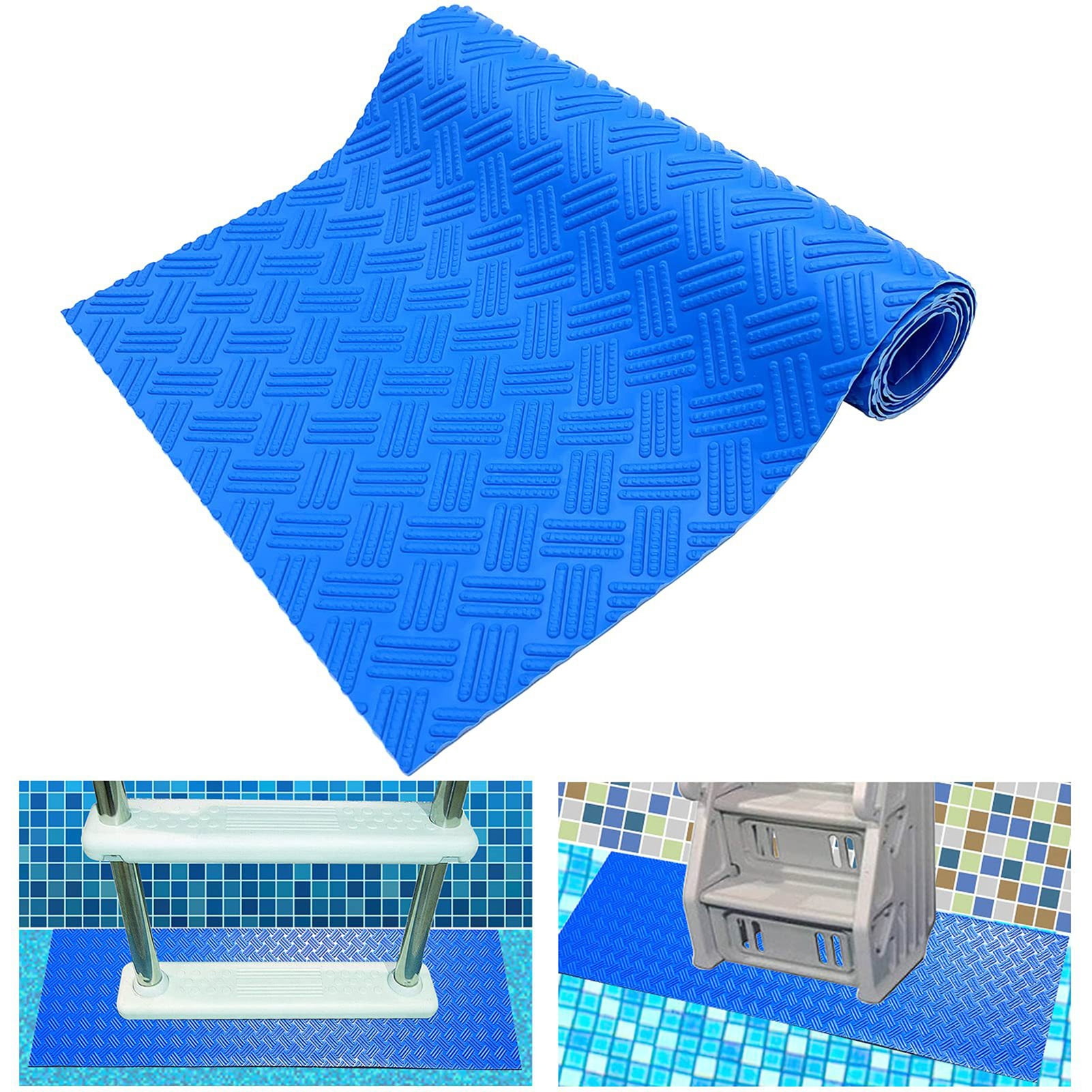 KMSS Swimming Pool Ladder Mat for Above Ground Pools Stairs, Steps Non ...