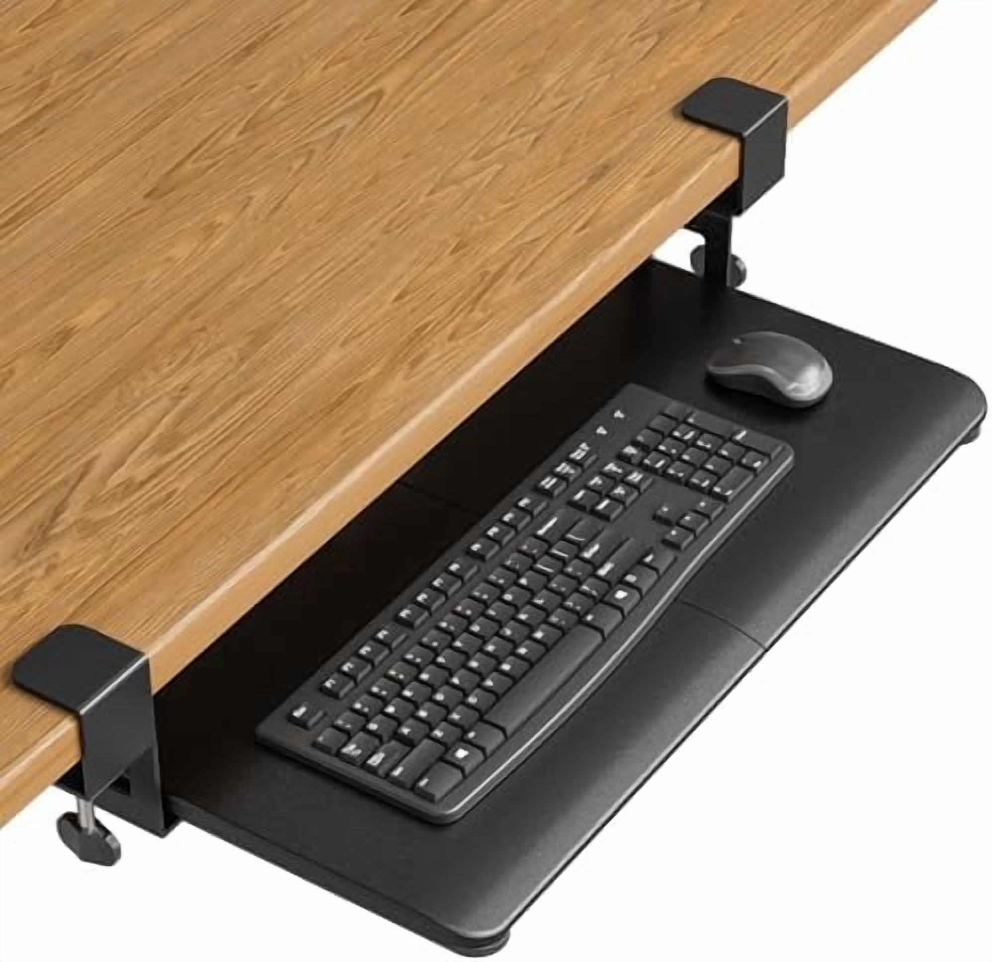 KMT01 Under Desk Keyboard Tray, Pull-Out Keyboard & Mouse Platform with ...