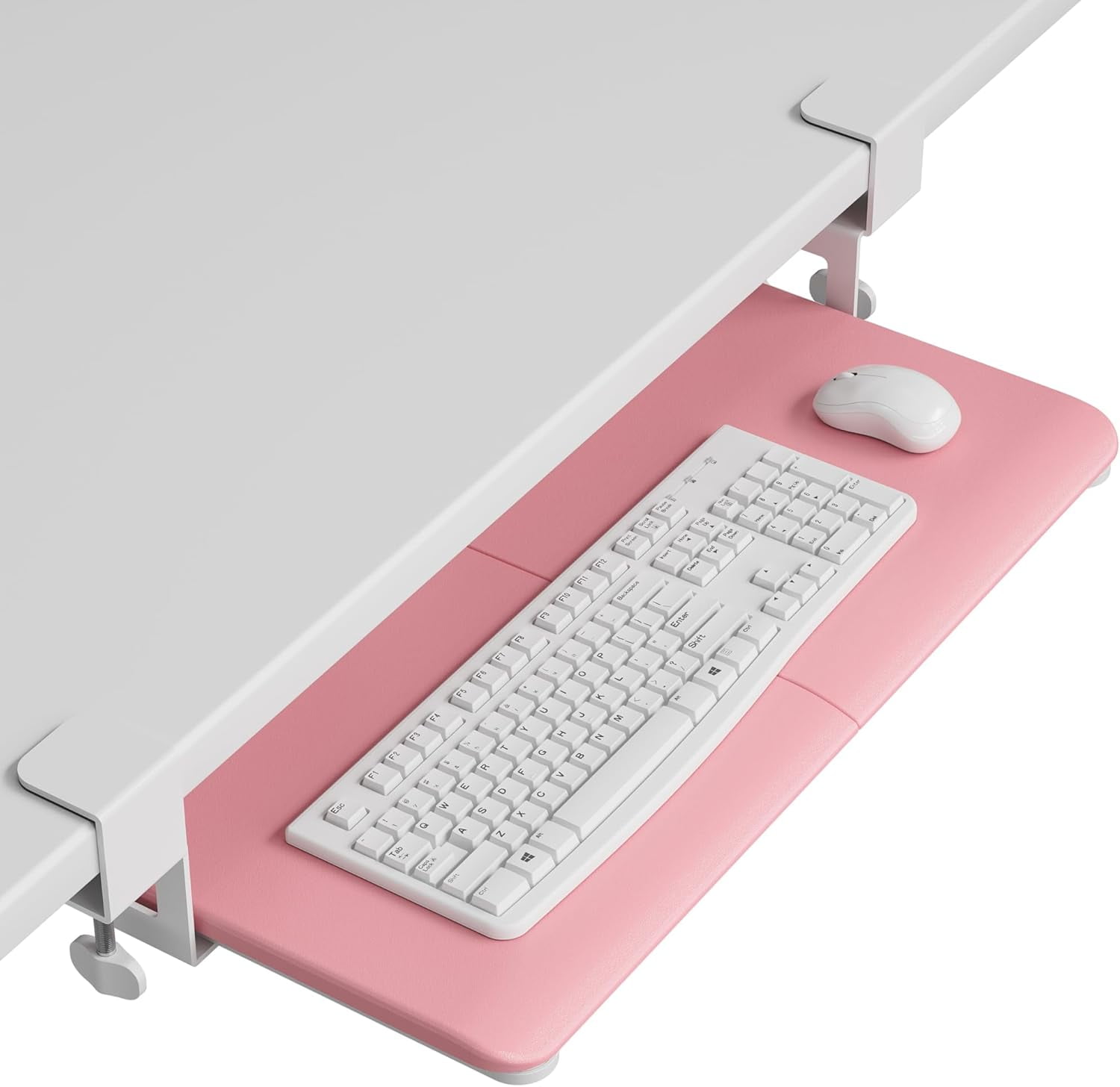 KMT01 Under Desk Keyboard Tray, Pull-Out Keyboard & Mouse Platform with ...