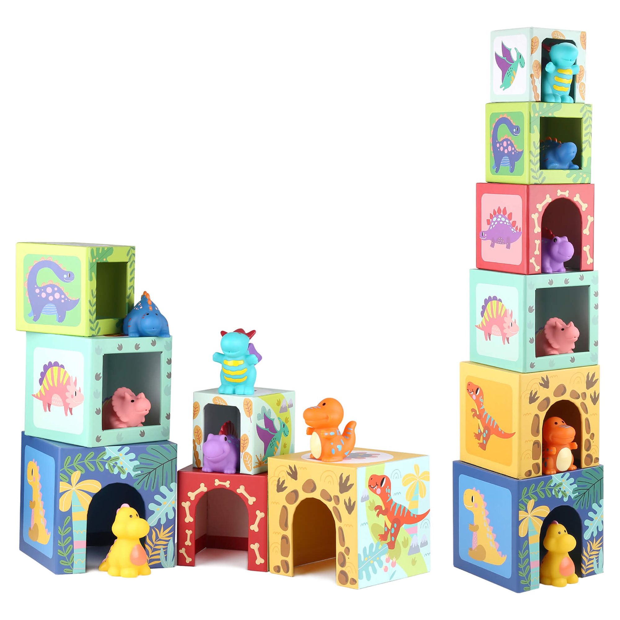 HOMEMAXS 2 Sets Russian Nesting Dolls Matryoshka Wood Stacking Nested ...