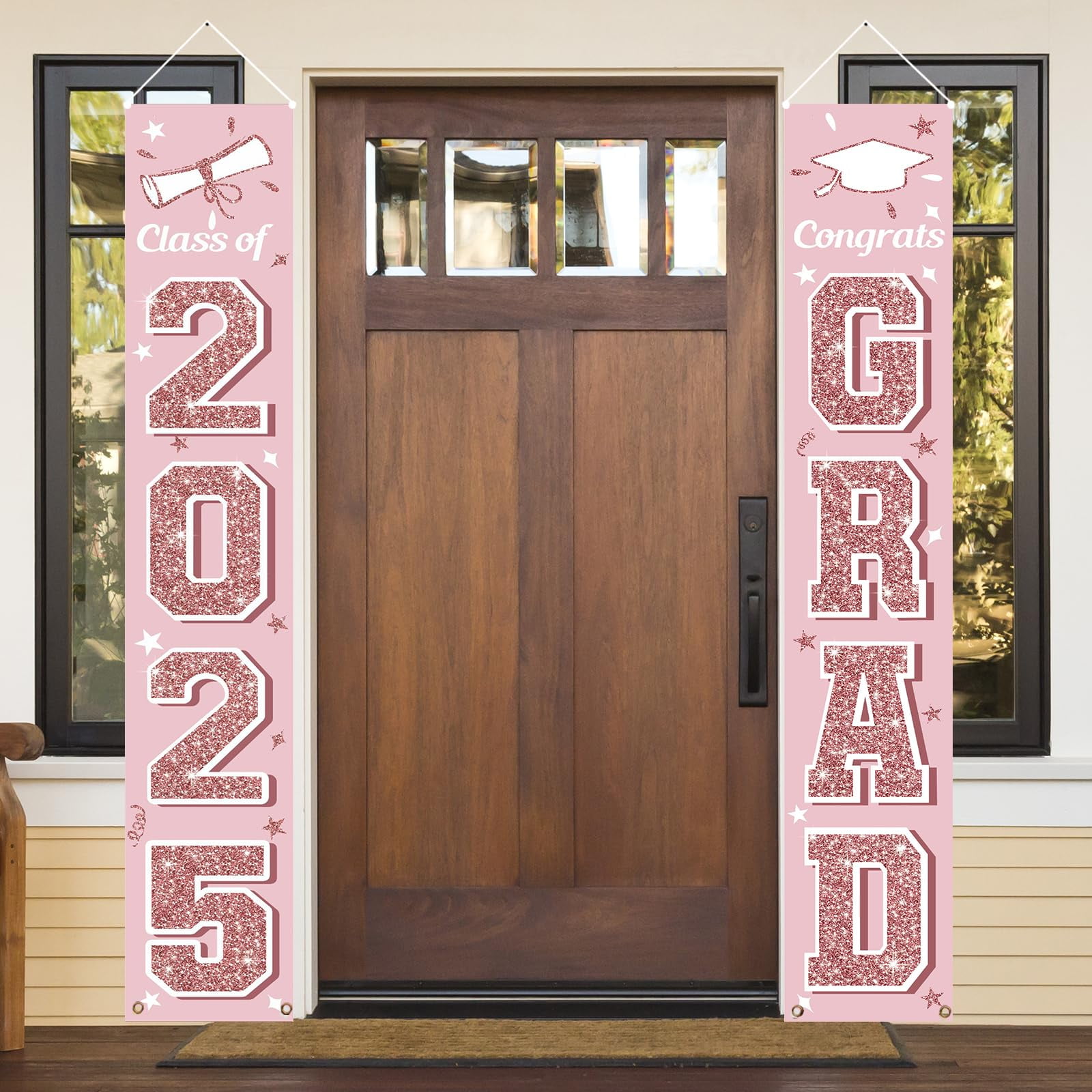 KMUYSL Graduation Decorations Class of 2025, Pink H2FSDCongrats Grad ...