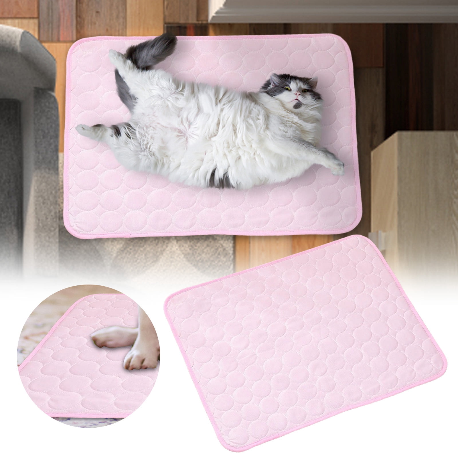 KMWGRE Breathable Ice Silk Pet Mat For Dogs And Cats Ideal Hot Weather ...