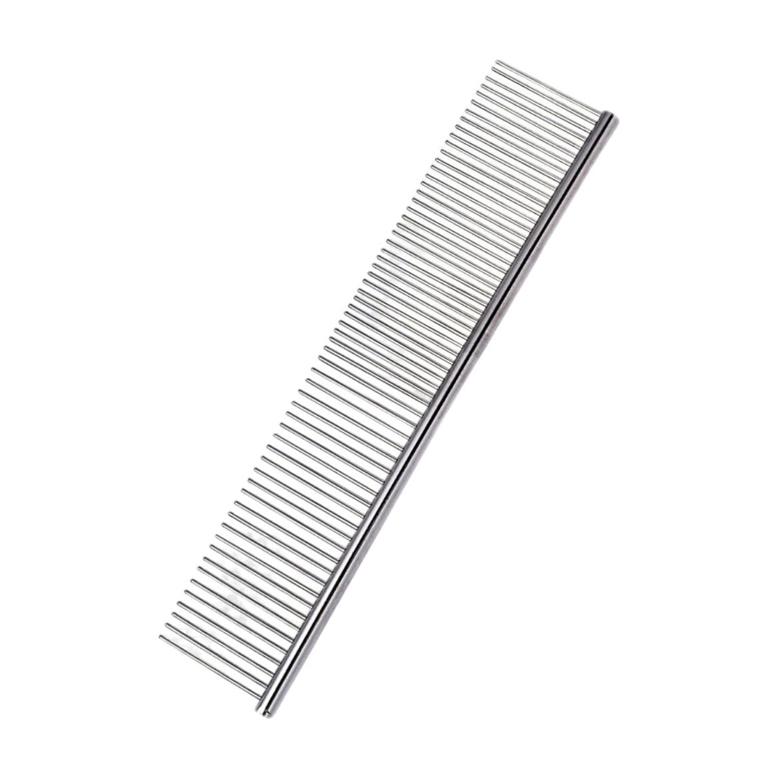 KMWGRE Metal Pet Comb for Grooming Long Haired Dogs and Cats Detangling ...