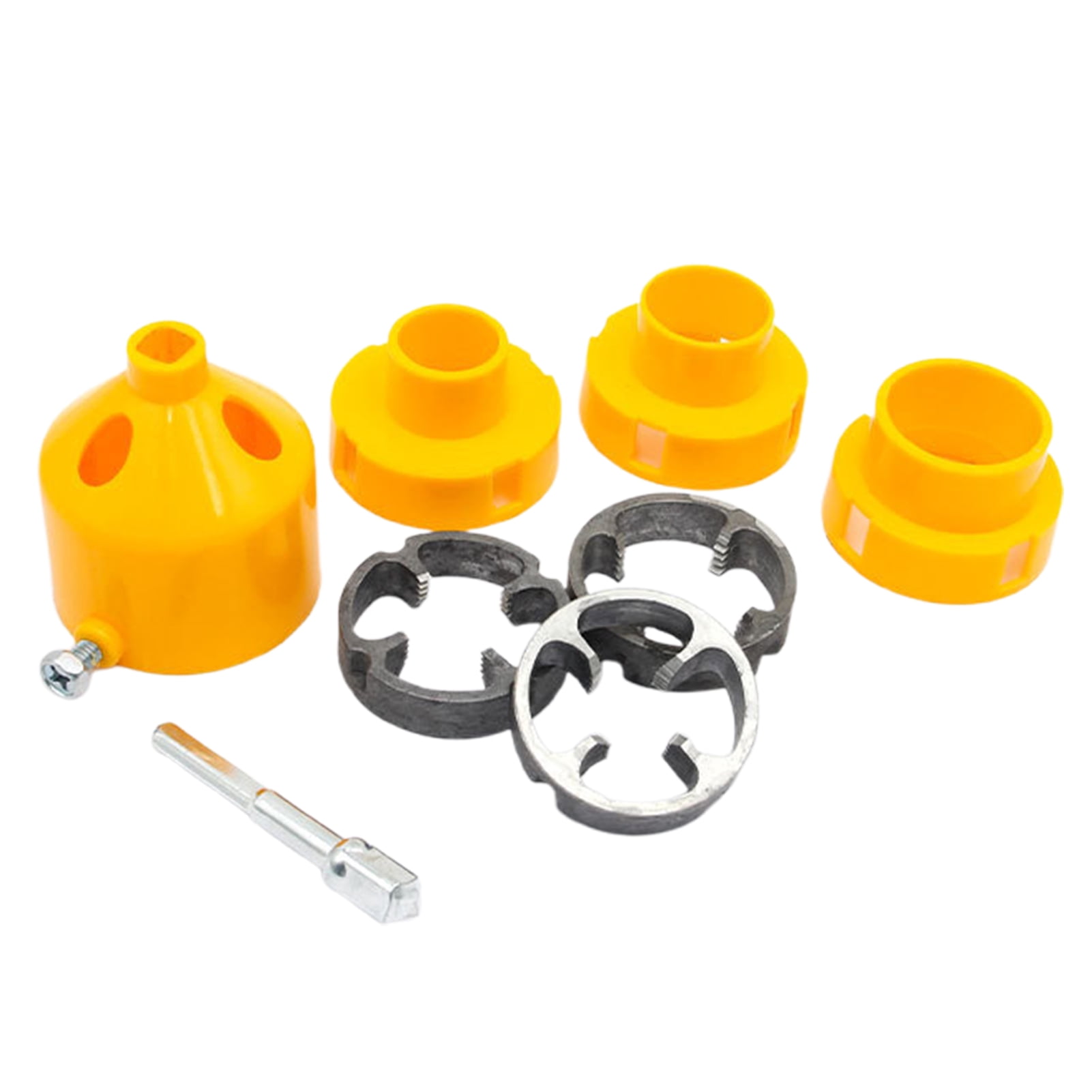 KMYY 7 Pcs/Set Electric Drill Pipe Threader Kit with 3 Die Sizes ...