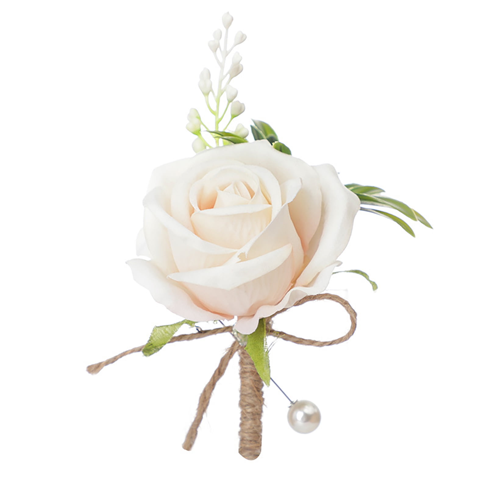 KMYY Best Man Brooch Pastoral Style Natural Romantic Realistic Rose ...