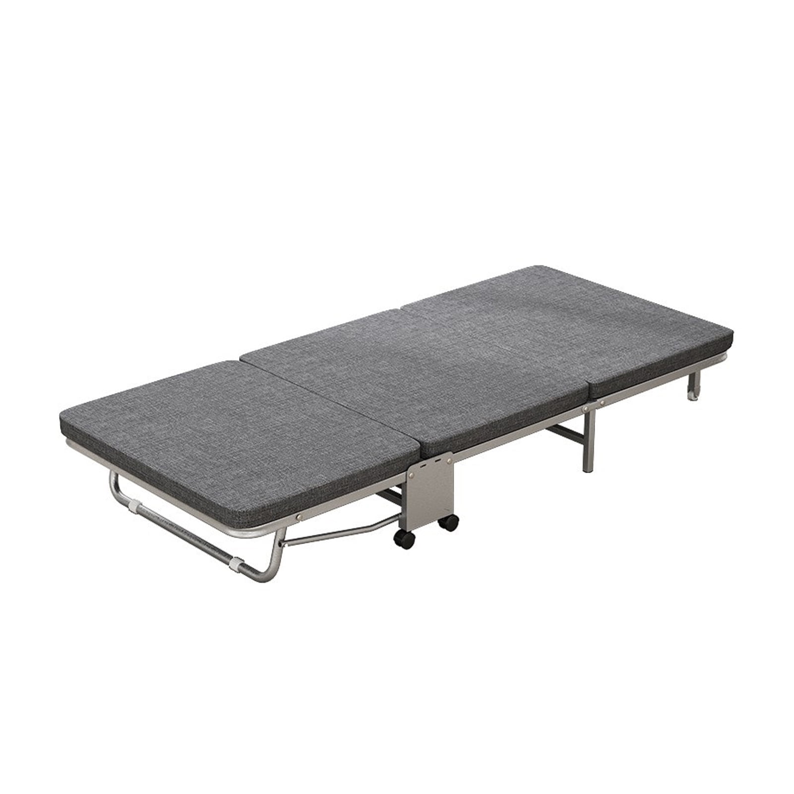 KMYY Foldable Bed, Glamping Cot with Sleeping Pad, 3-Fold Guest Bed ...