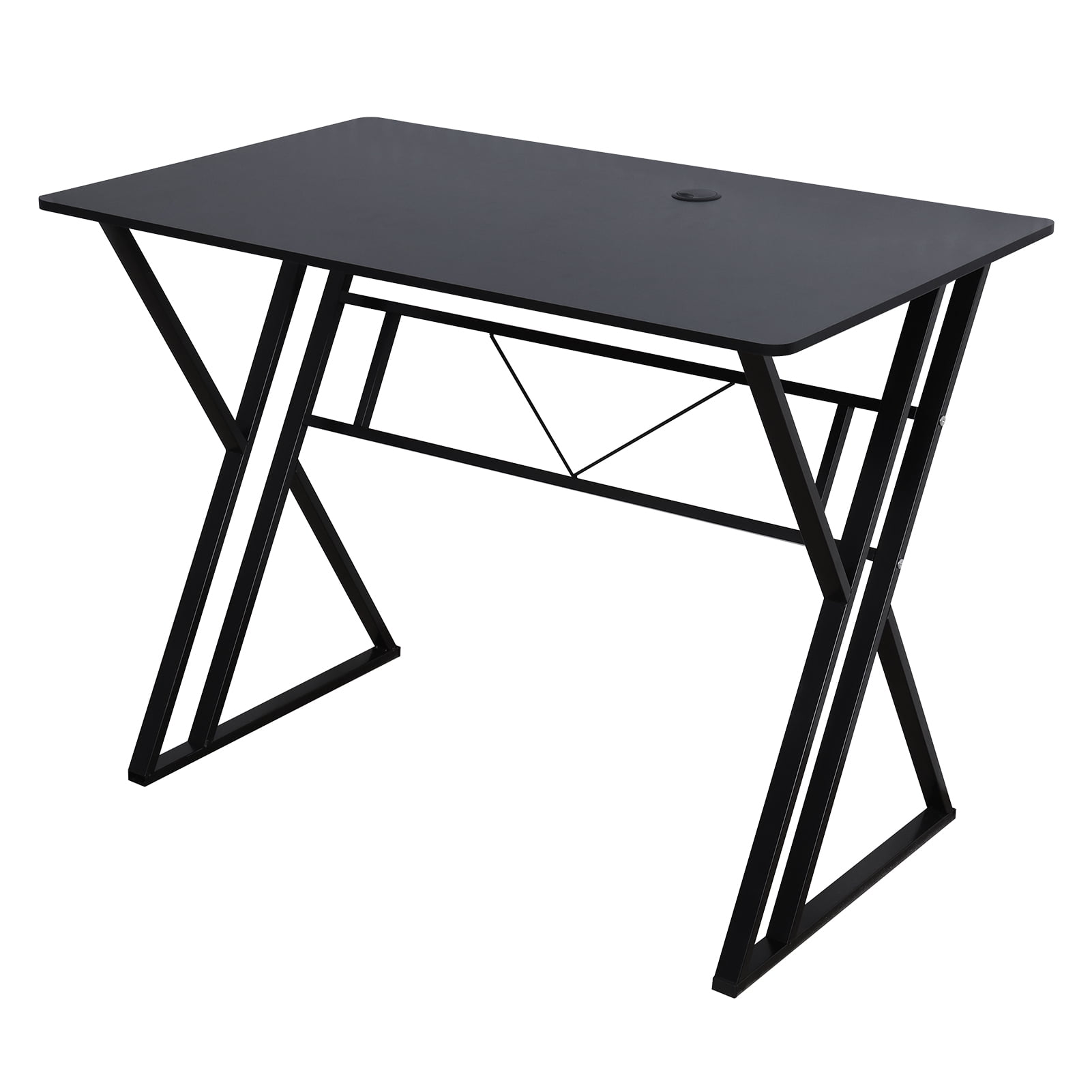 KMYY Gaming Desk,Ergonomic Computer Game Table with Dual K-shaped Steel ...
