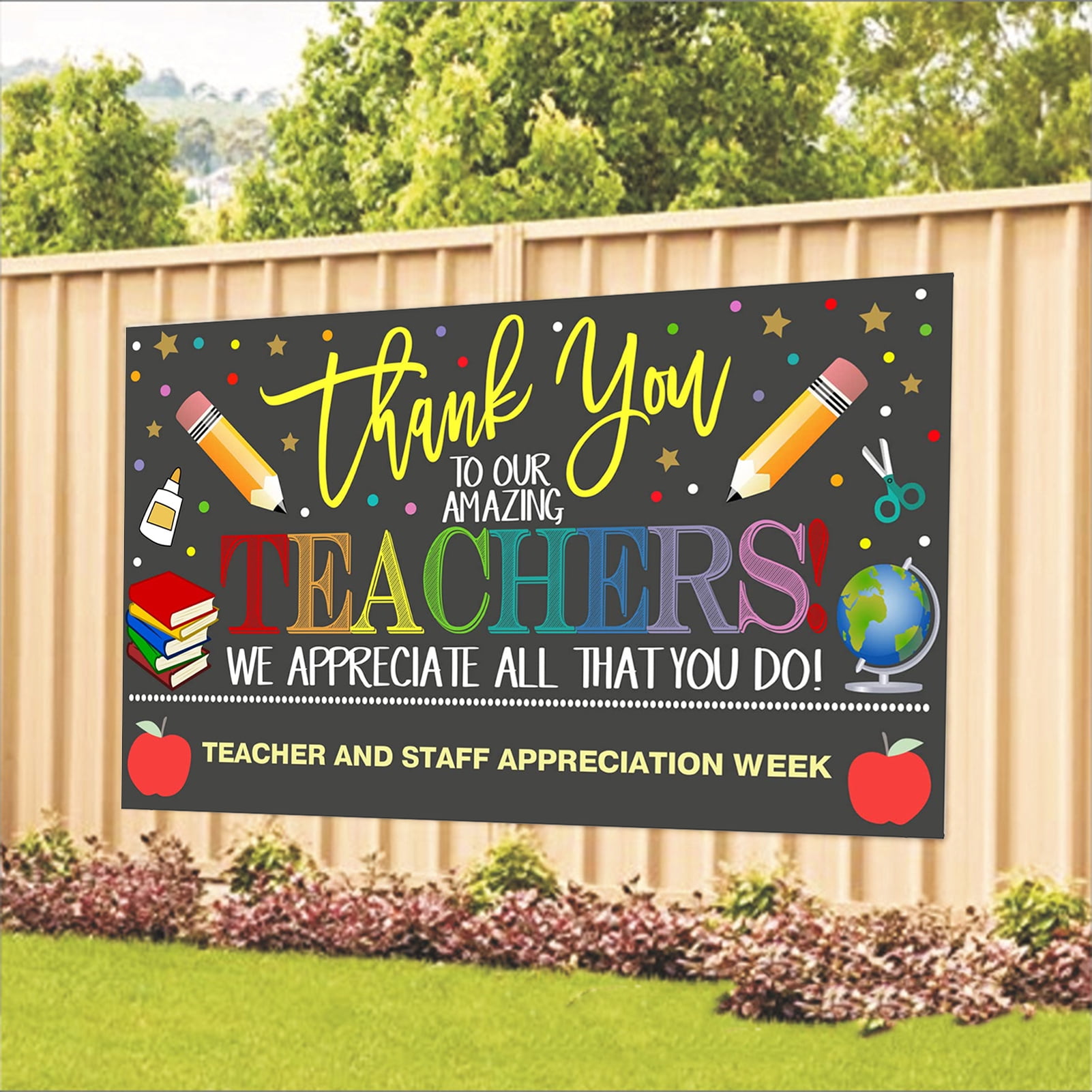 KMYY Graduation Season Backdrop Anti-fading Thanksgiving Teacher Theme ...