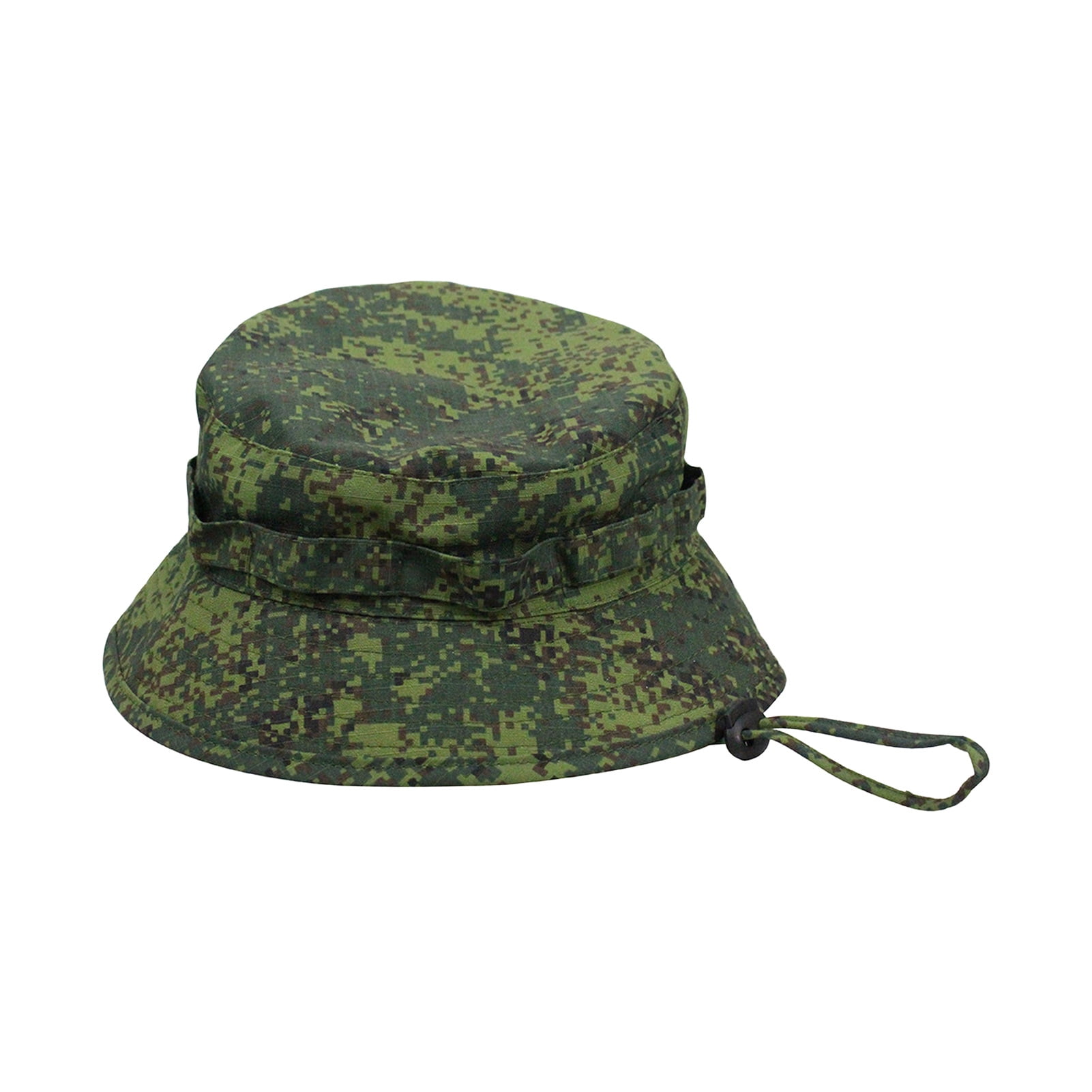 KMYY Summer Outdoor Hat Camouflage Print Windproof Fixed Strap Round ...