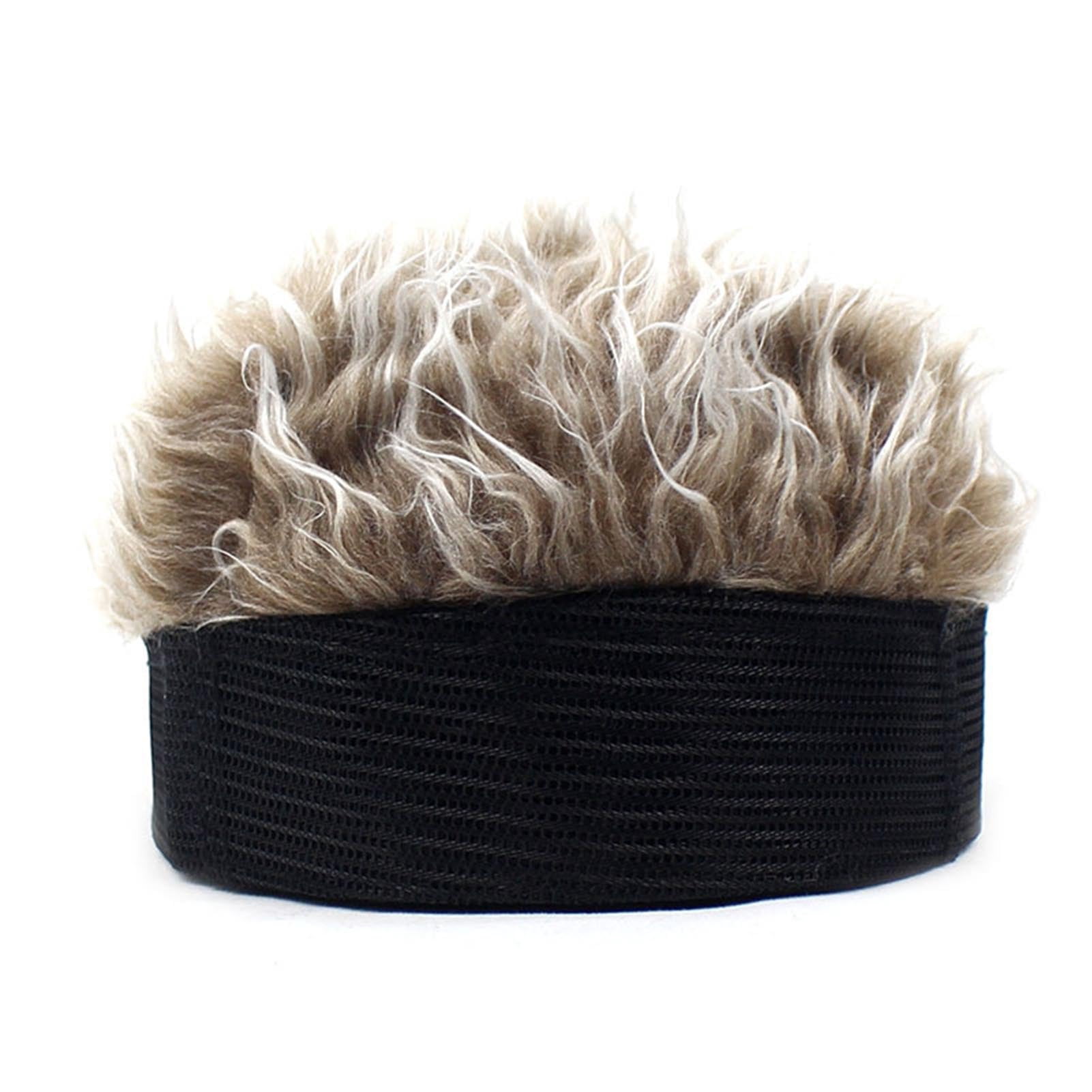 KMYY Wig Hat Curved Brim Easy to Wear Male Fake Hair Cap for Going Out ...