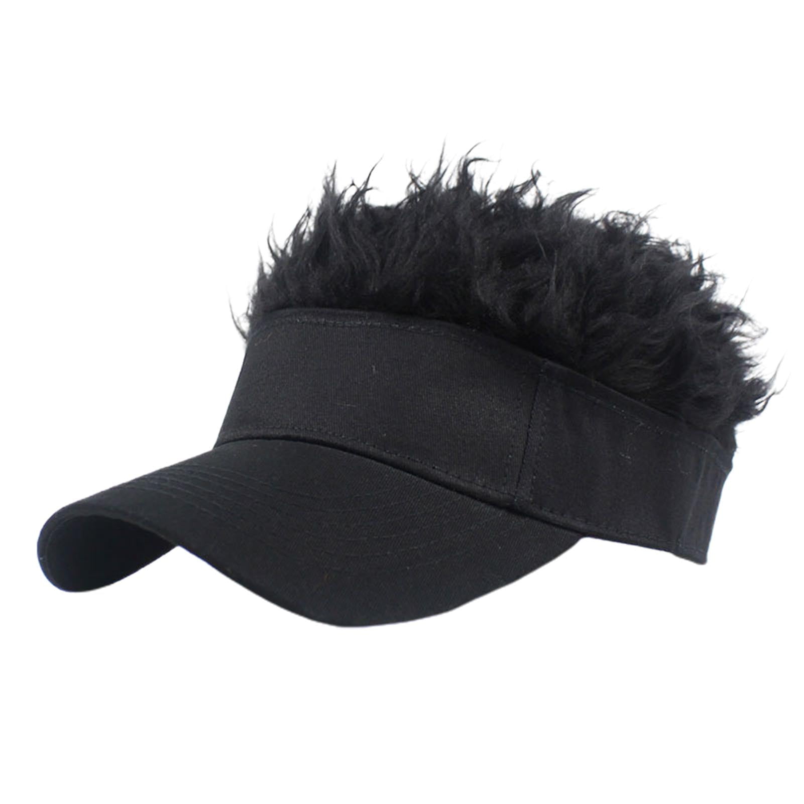 KMYY Wig Hat Curved Brim Easy to Wear Male Fake Hair Cap for Going Out ...