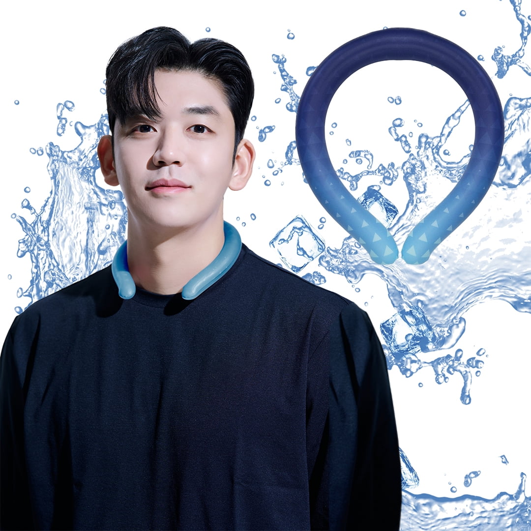 KN FLAX Portable Ice Ring Neck Cooler Personal Cooling Tube Neck Wraps ...