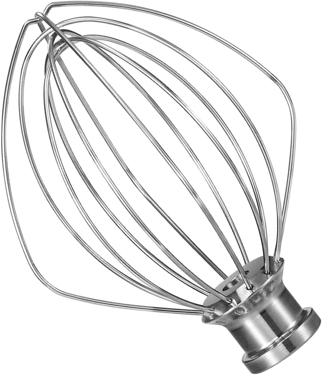 KN256WW Stainless Steel Whisk Attachment for KitchenAid 6 Quart Bowl ...