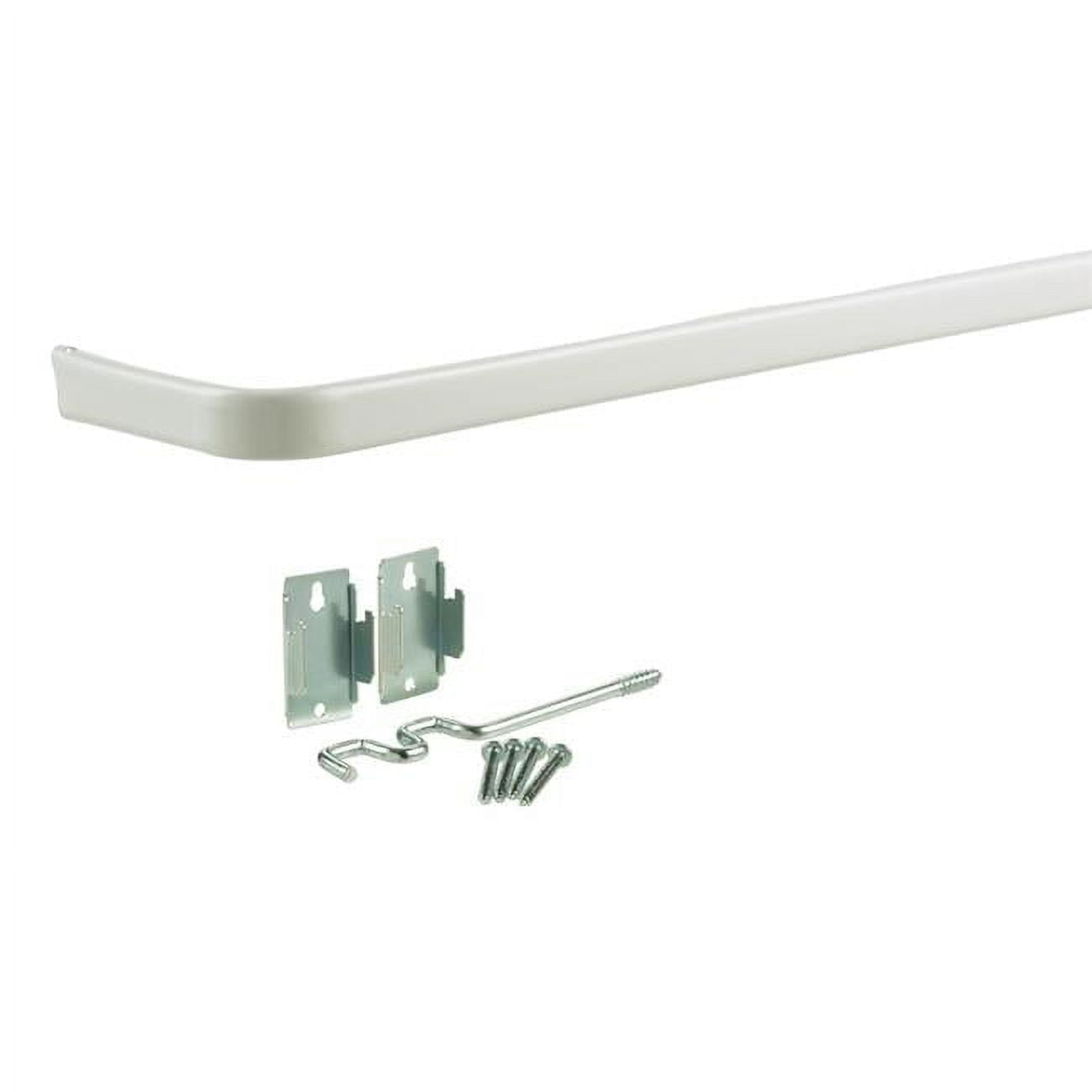 KN522 48 to 84 in. Double Curtain Rod White - Walmart.com