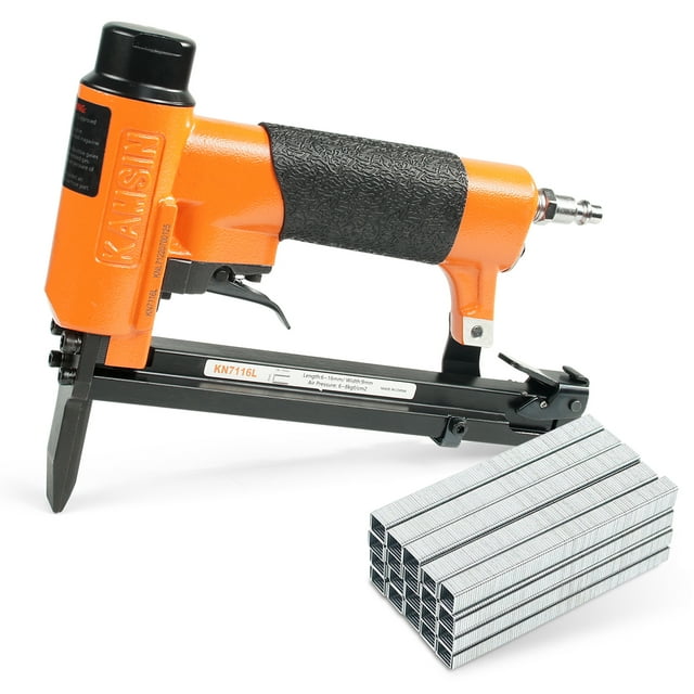 KN7116L 22 Gauge Long Nose Upholstery Staple Gun, Kit with 10000PCS ...