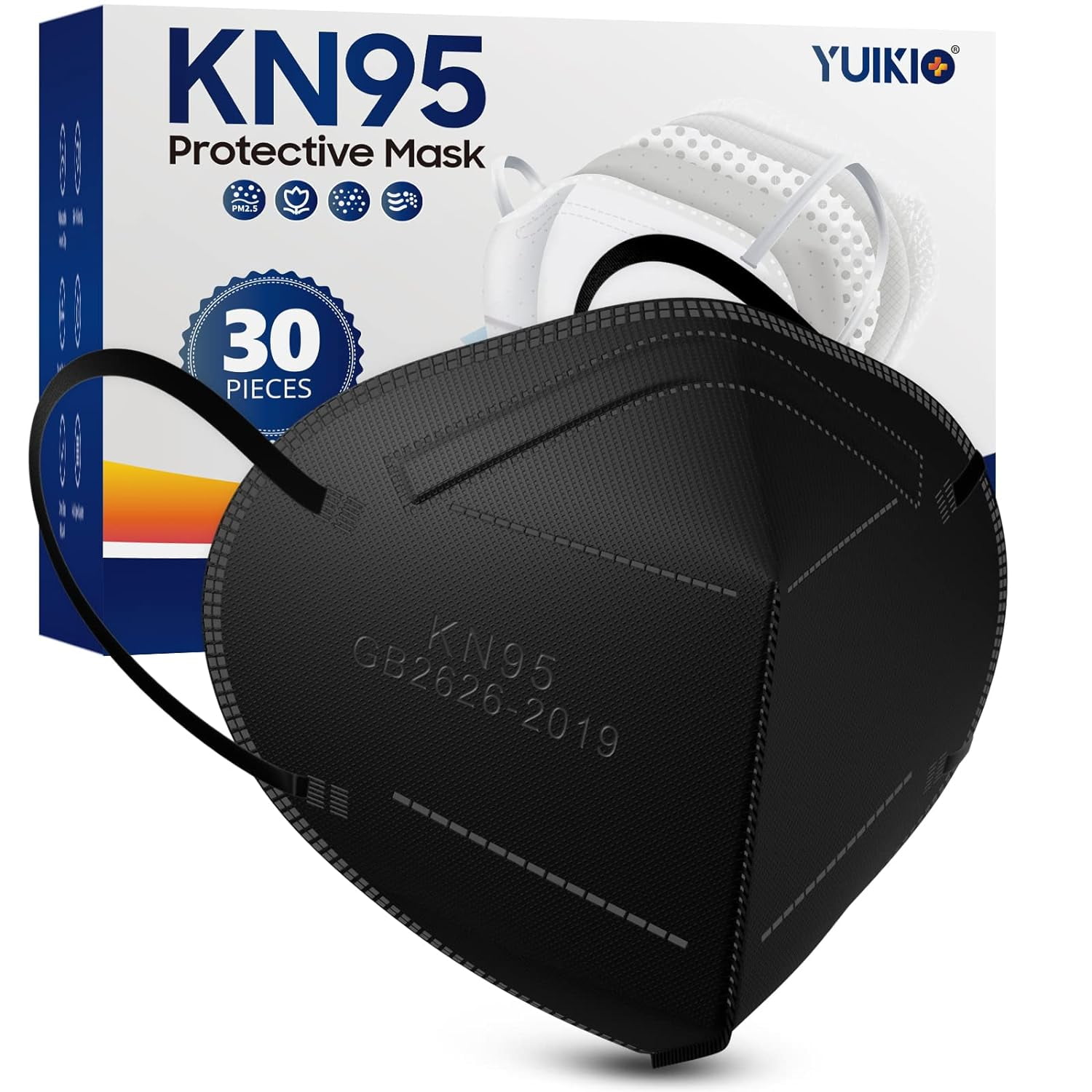 KN95 Face Masks, 30 Pack Individual Packed Safety Masks, Filter ...
